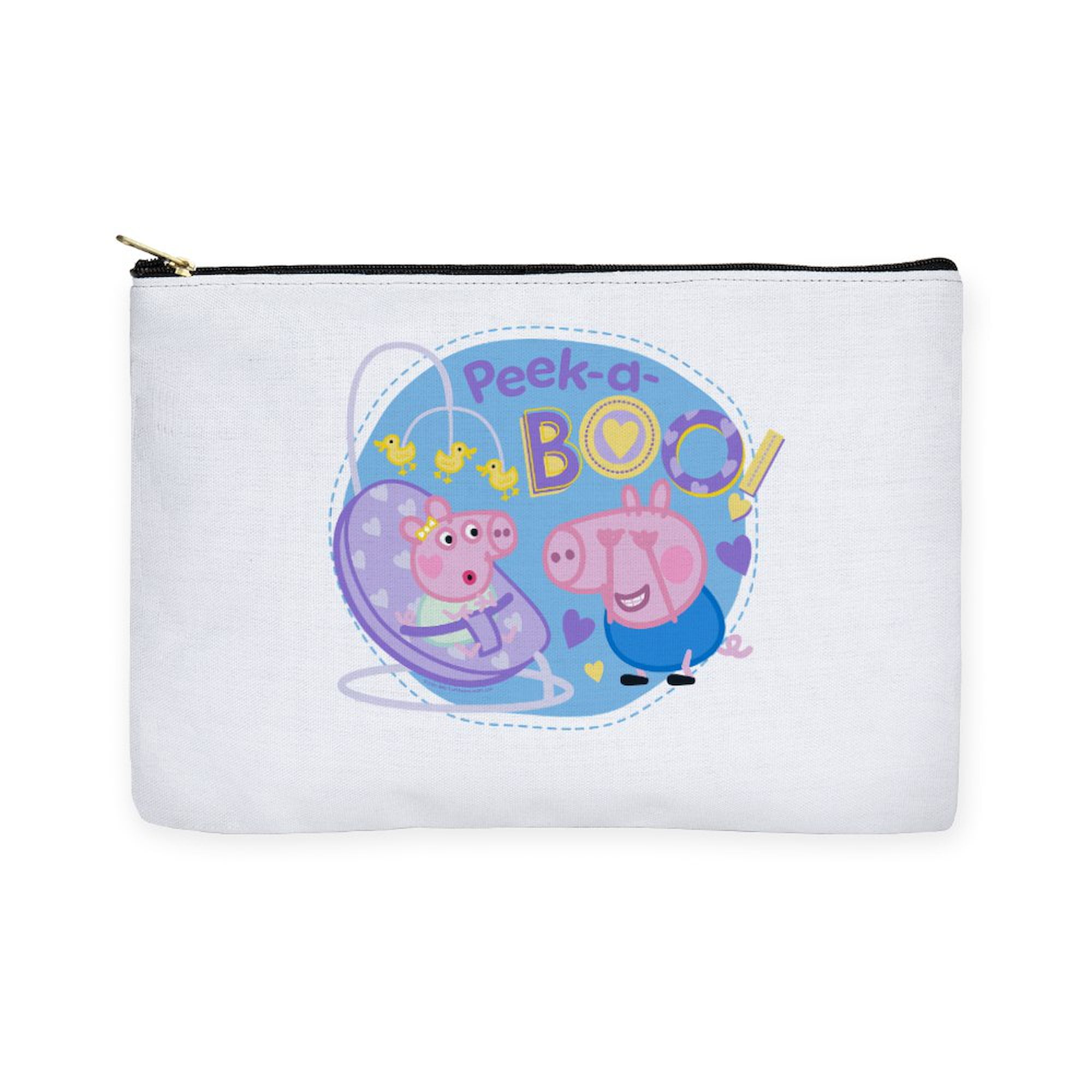 CafePress - Peppa Pig: Peek A BOO! - Large Zipper Toiletry Pouch, 12.5 ...