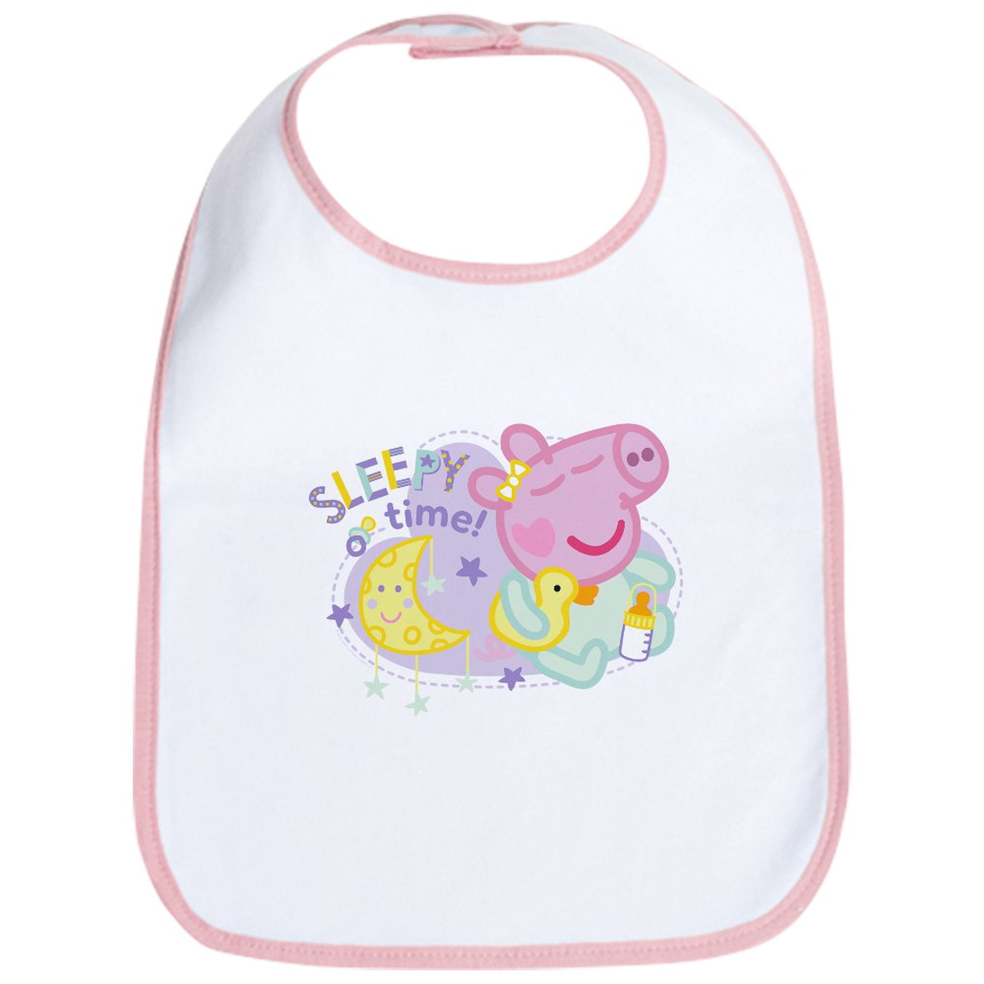 CafePress - Peppa Pig: Sleepy Time! - Cute Cotton Cloth Baby Bib ...