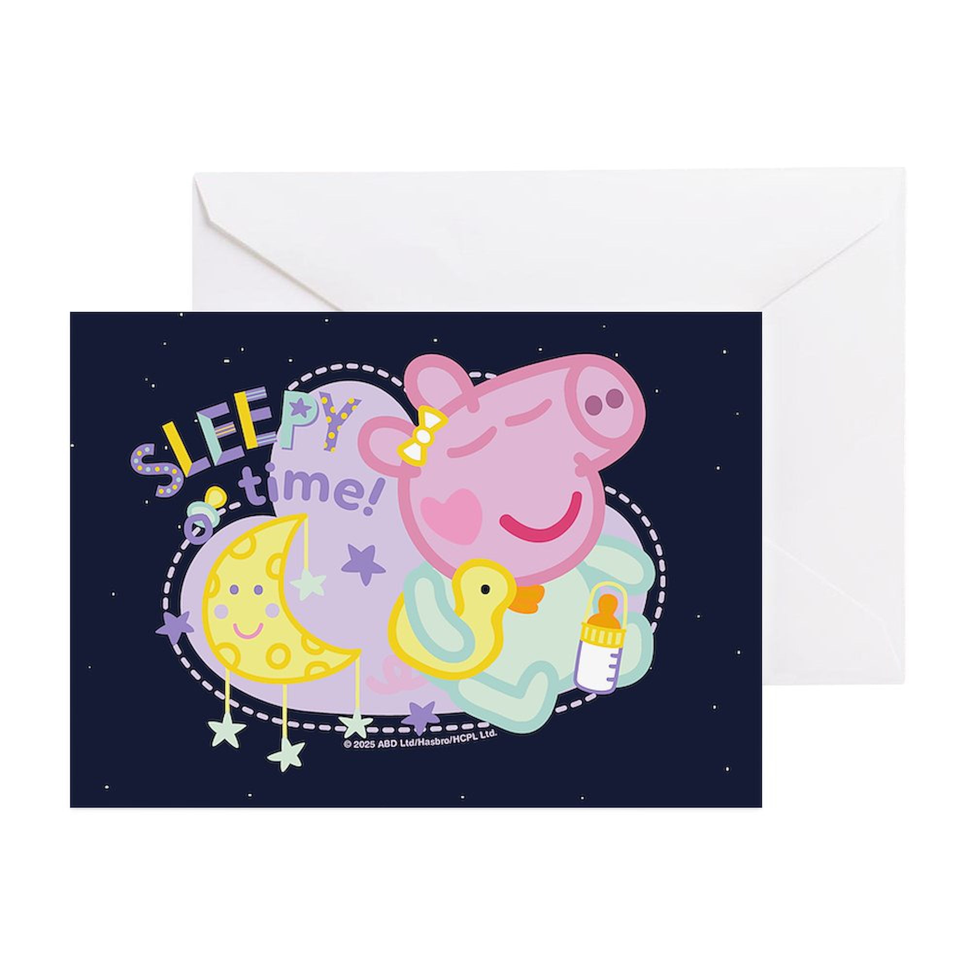 CafePress - Peppa Pig: Sleepy Time! - Greeting Card (20-pack), Note Card with Blank Inside ...