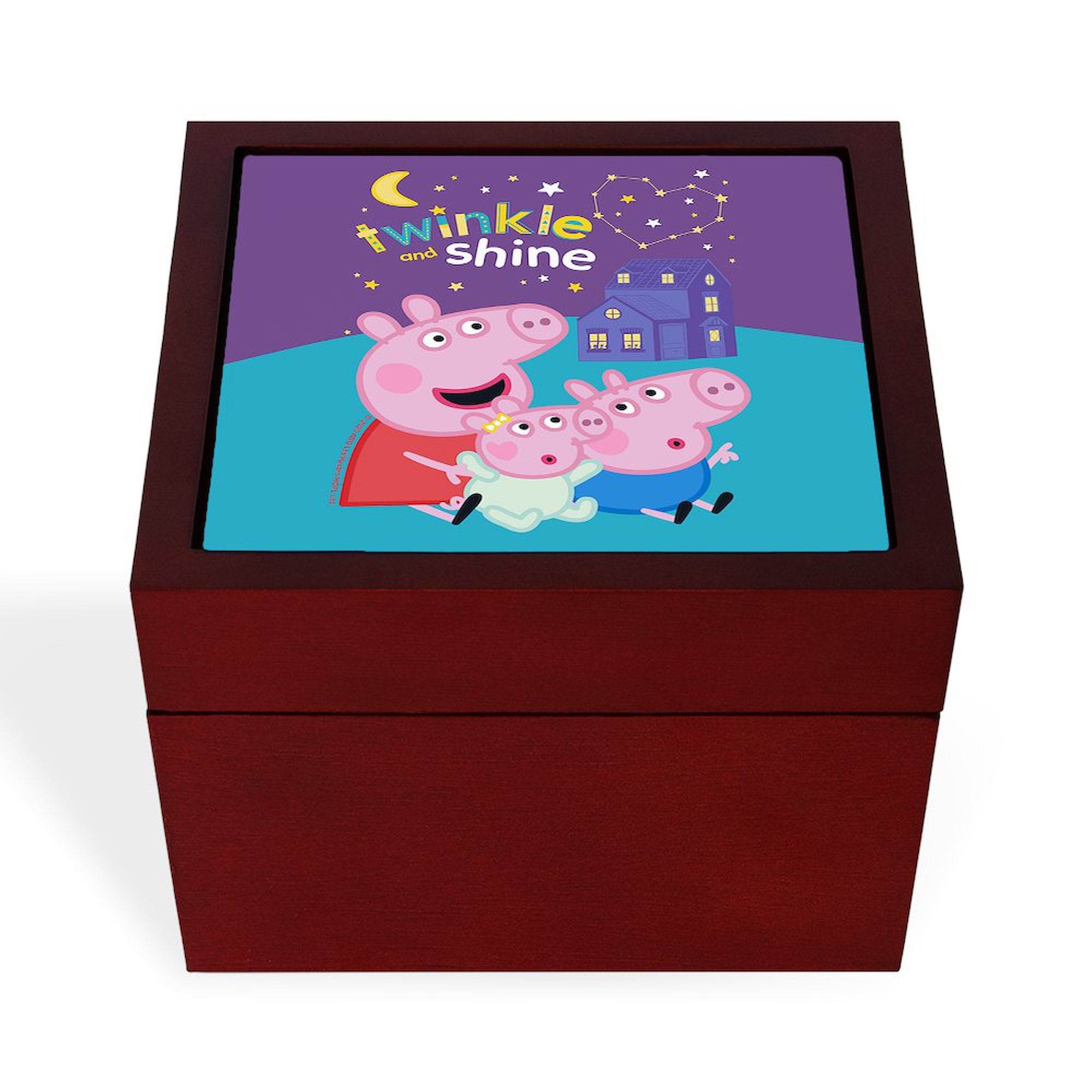 CafePress - Peppa Pig: Twinkle And Shine - Keepsake Box, Finished ...