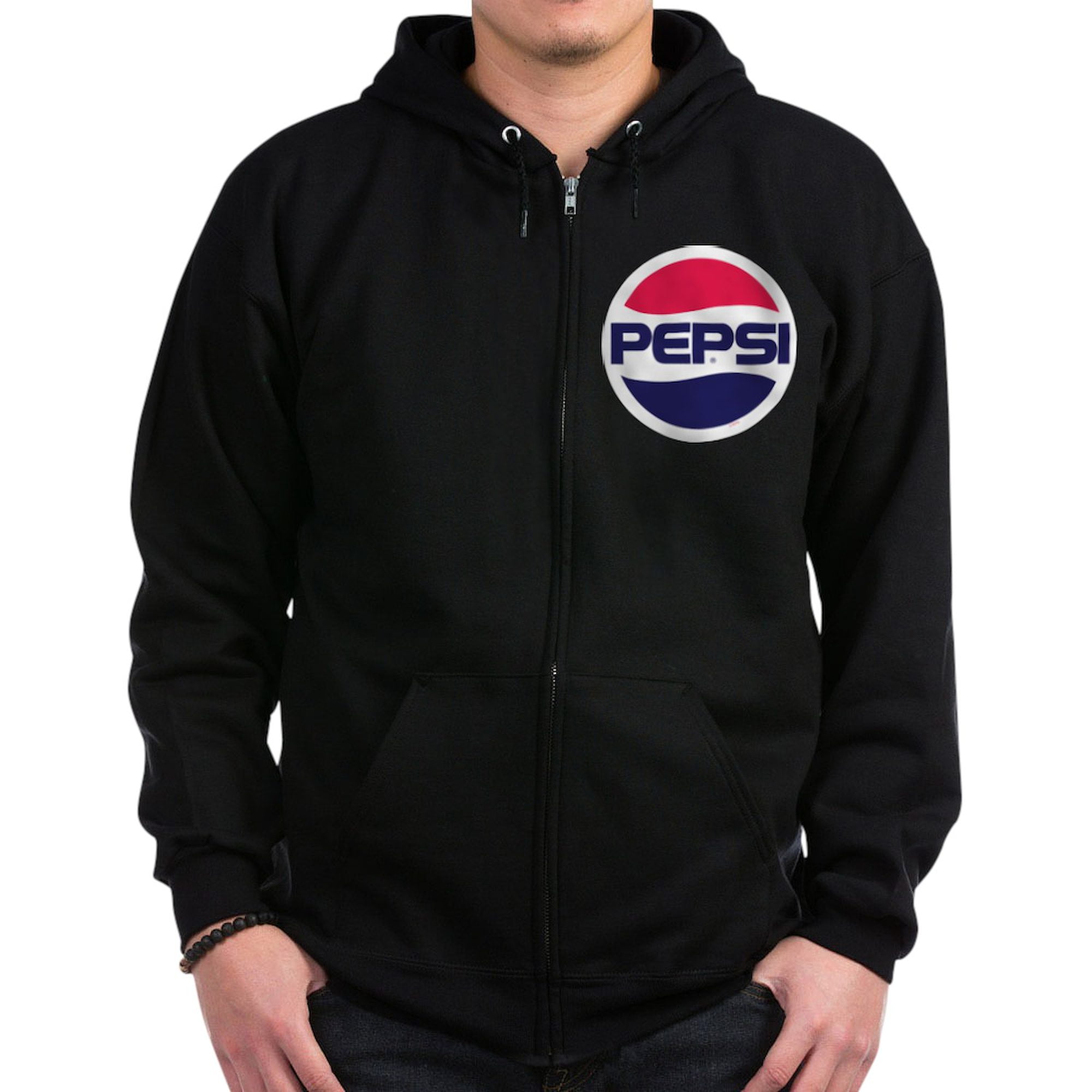 CafePress - Pepsi 90S Logo Zip Hoodie (Dark) - Zip Hoodie, Classic ...