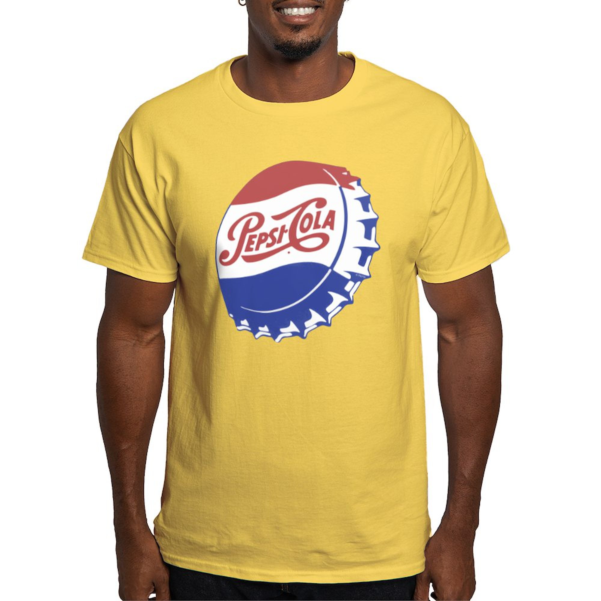 CafePress - Pepsi Bottle Cap T Shirt - Men's Classic Graphic T-Shirt ...
