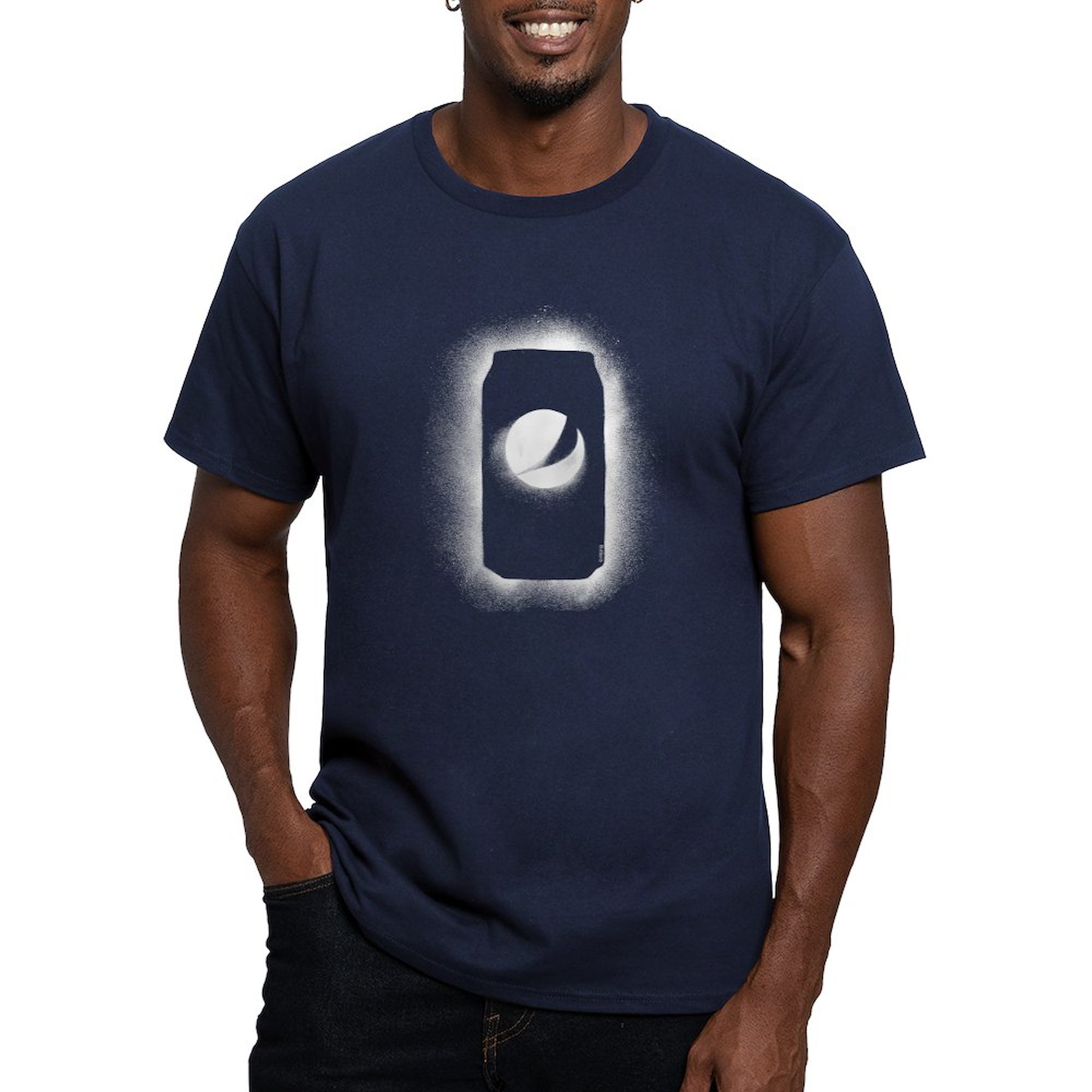 CafePress - Pepsi Can Outline Men's Fitted T Shirt (Dark) - Men's ...