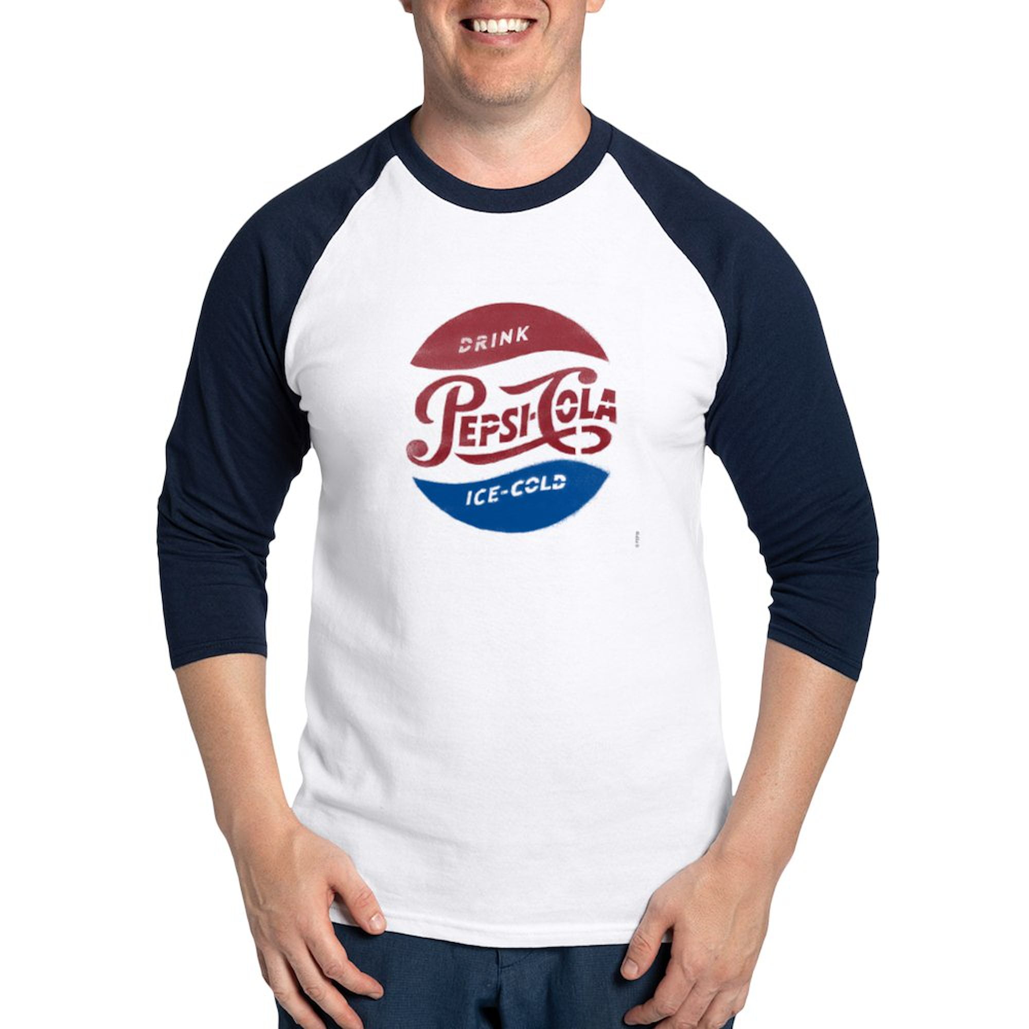 CafePress - Pepsi Cola Ice Cold Baseball Tee - Cotton Baseball Jersey ...