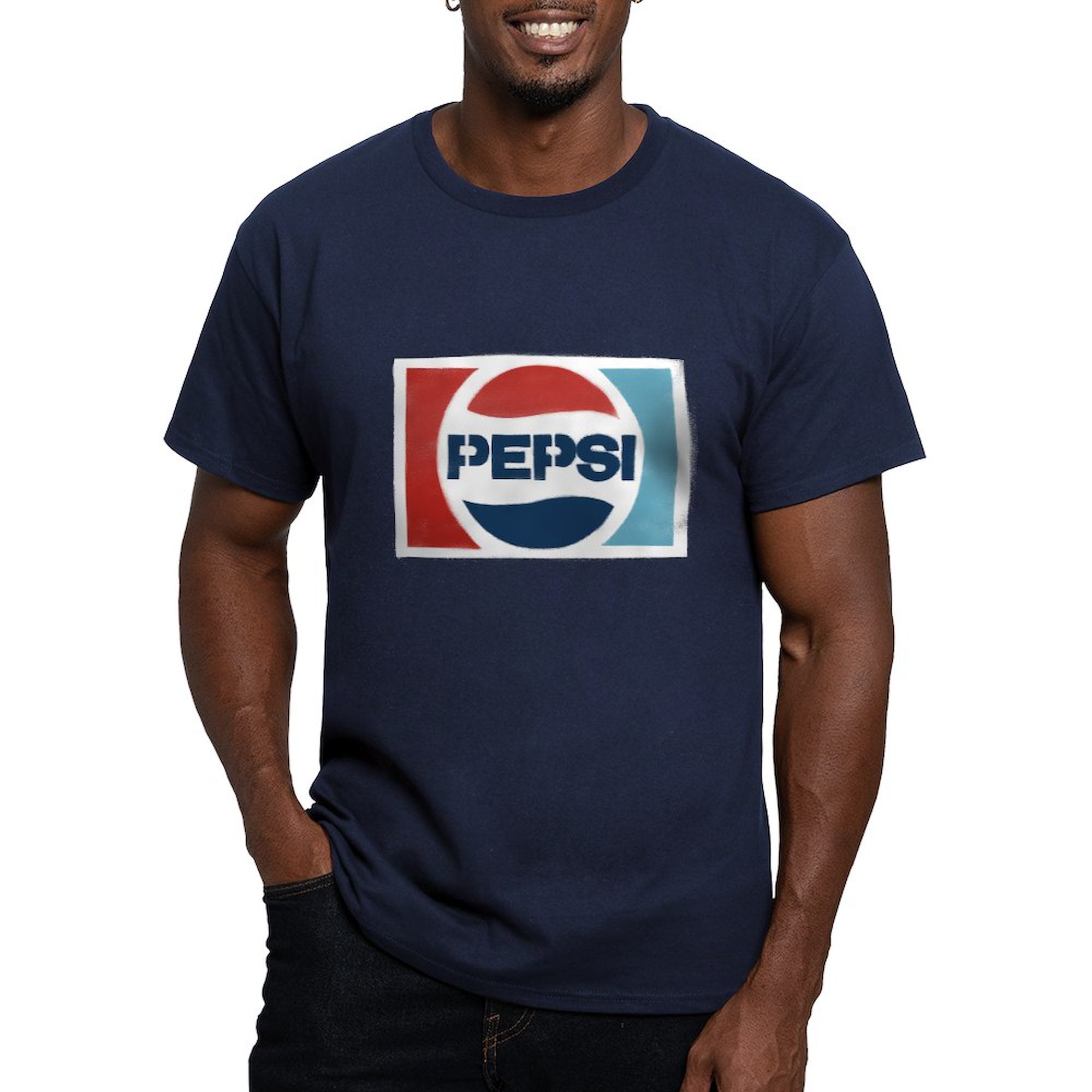 CafePress - Pepsi Logo Men's Fitted T Shirt (Dark) - Men's Fitted T ...