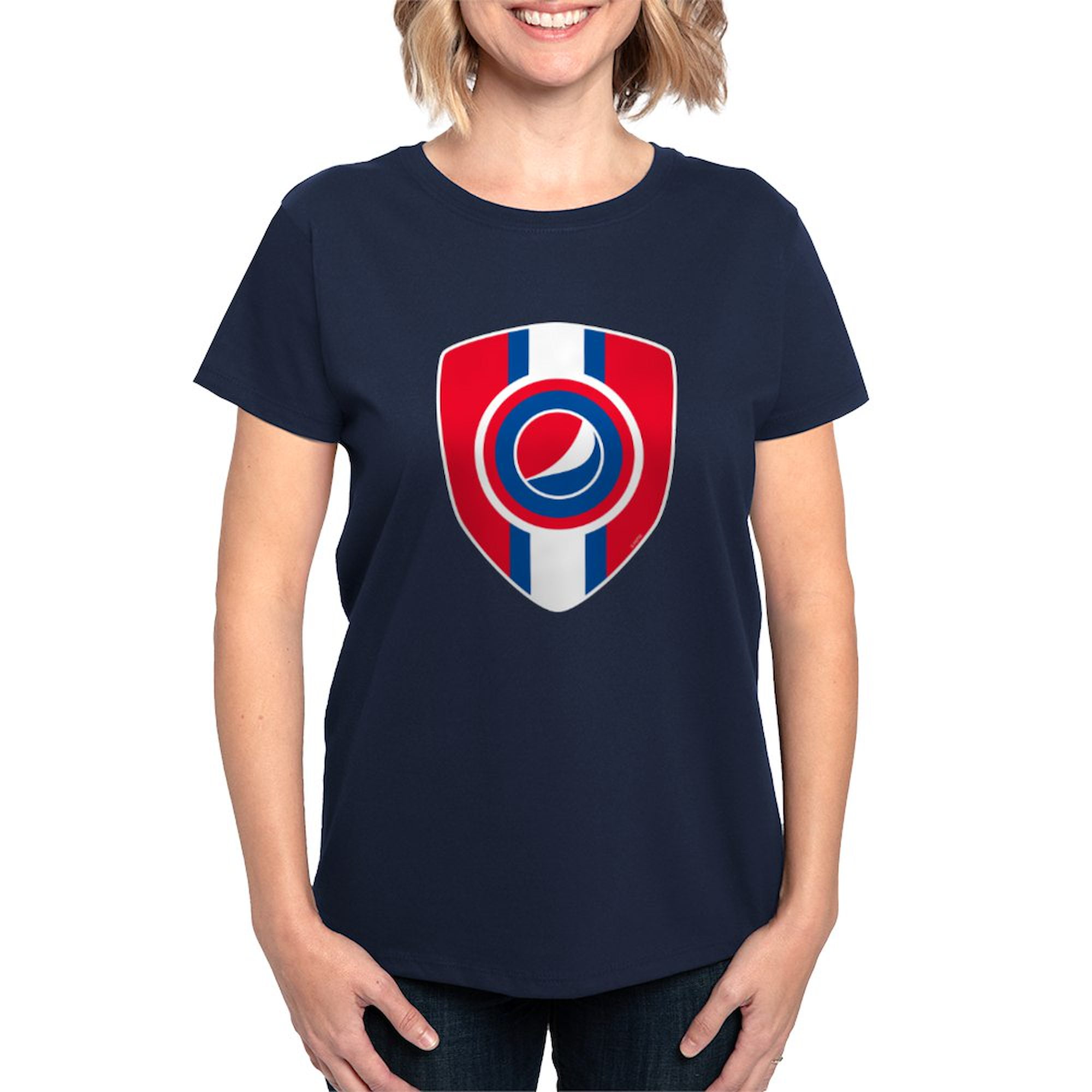 CafePress - Pepsi Varsity Badge 6 Women's Dark T Shirt - Women's ...