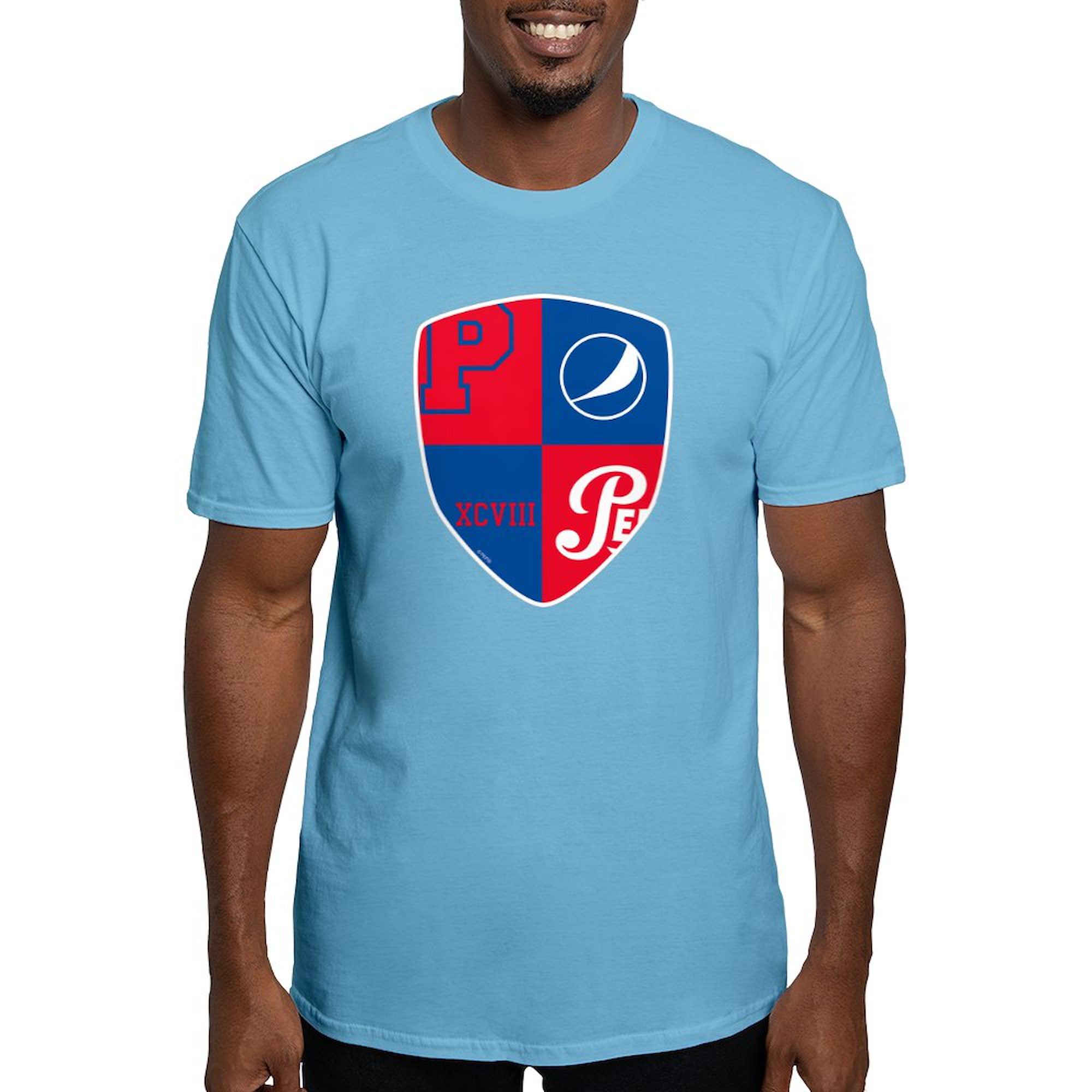 CafePress - Pepsi Varsity Badge 7 Fitted T Shirt - Fitted T-Shirt ...