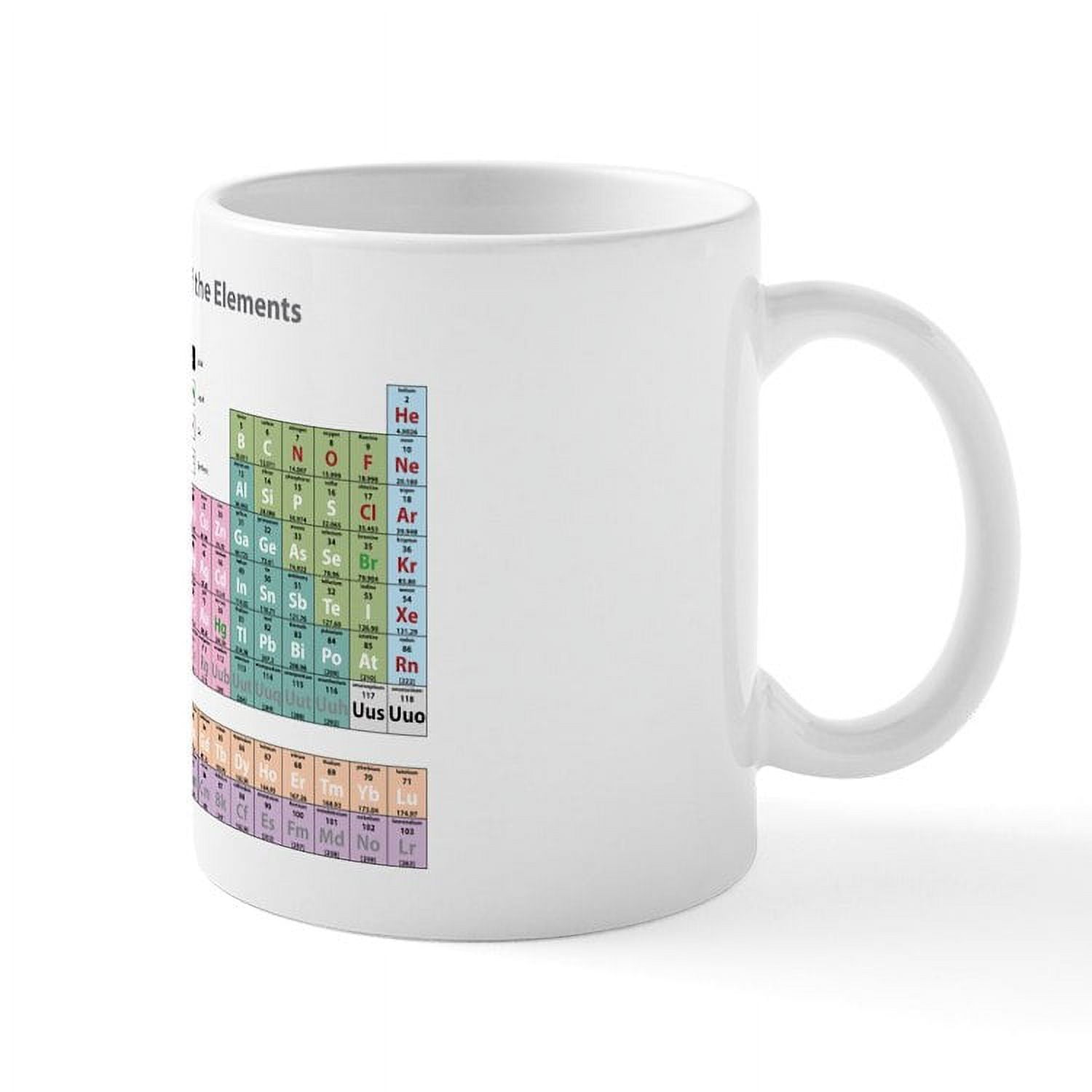 CafePress - Periodic Table Mug - 11 oz Ceramic Mug - Novelty Coffee Tea ...