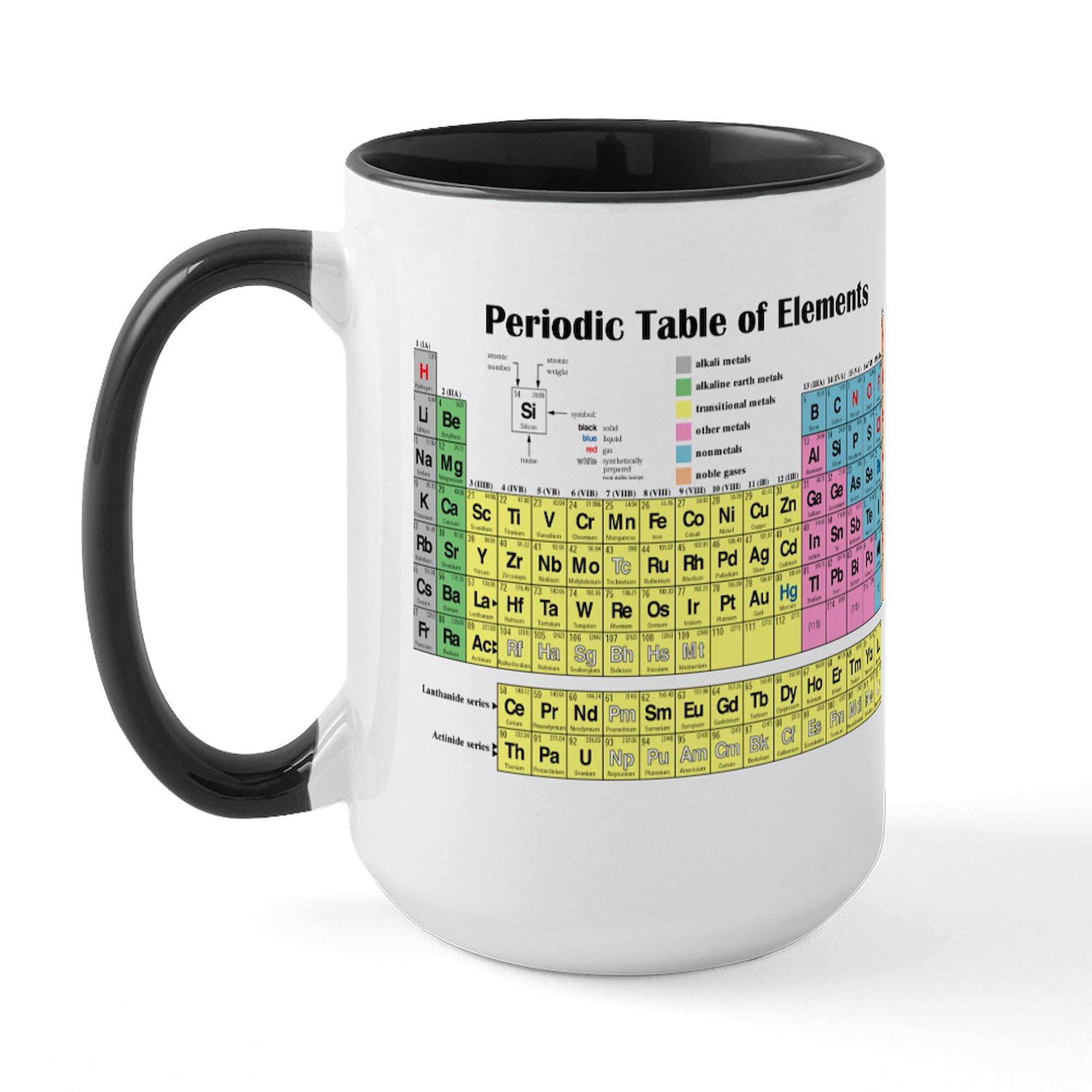 CafePress - Periodic Table Of Elements Large Mug - 15 oz Ceramic Large ...