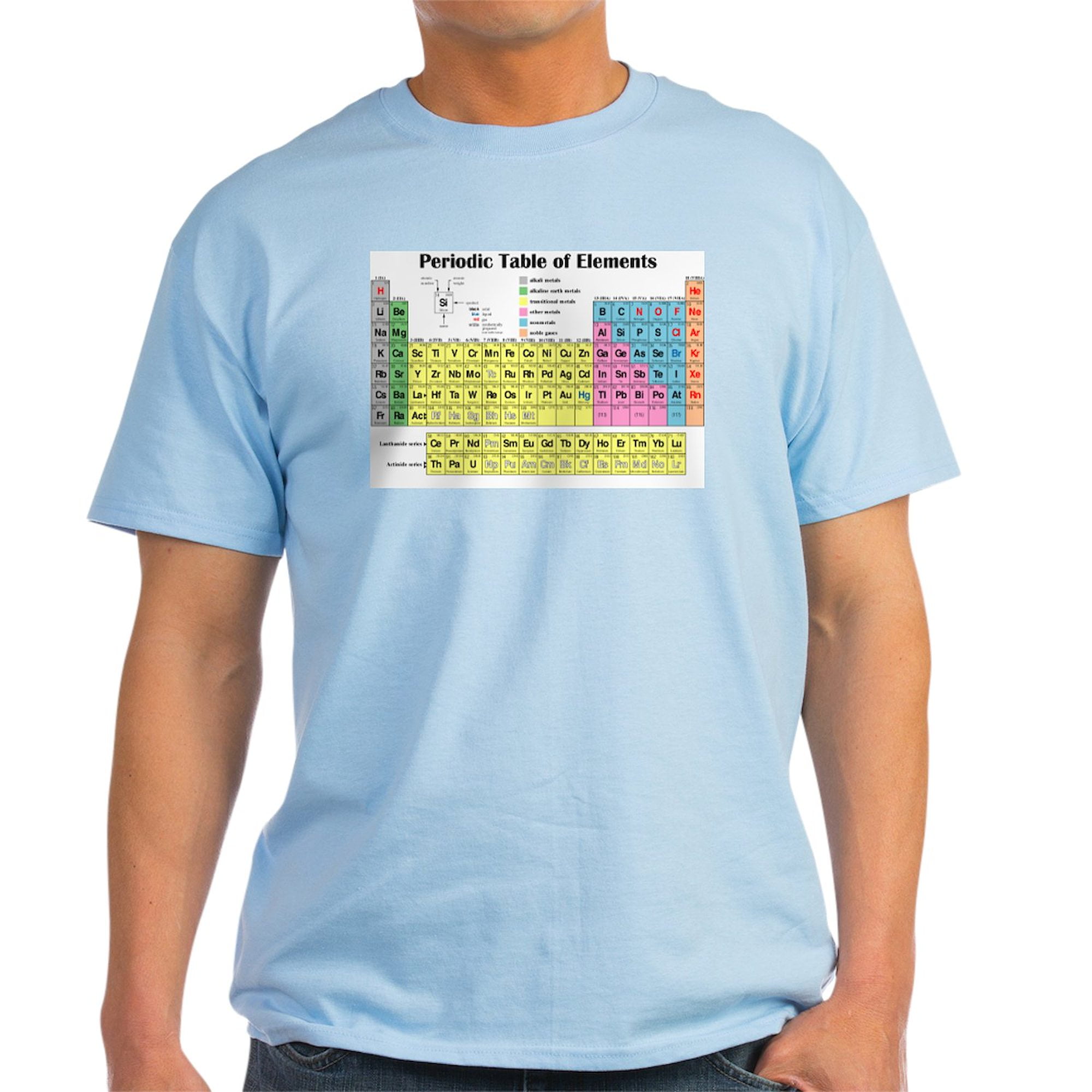 CafePress - Periodic Table Of Elements Light T Shirt - Men's Classic ...