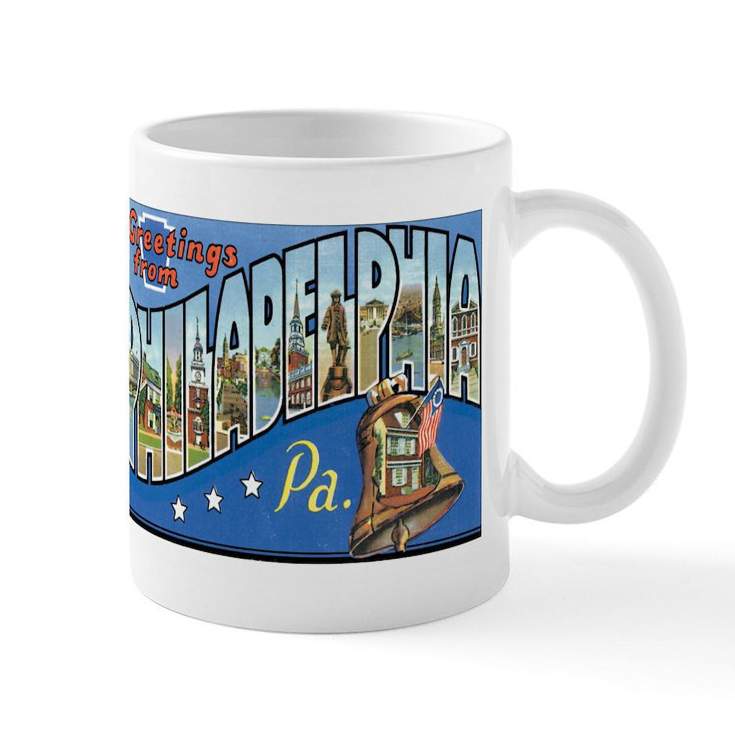 CafePress - Philadelphia PA Mug - 11 oz Ceramic Mug - Novelty Coffee ...