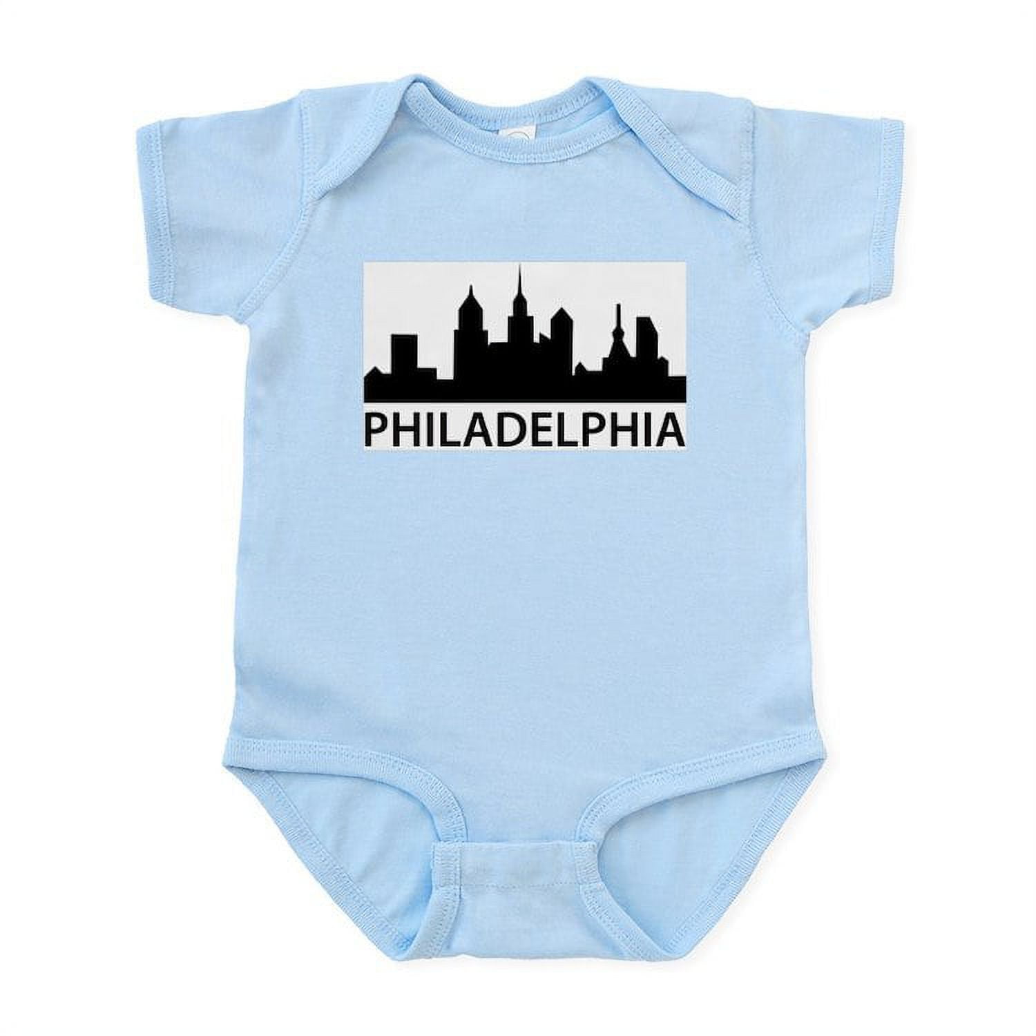 CafePress - Philadelphia Skyline Infant Bodysuit - Baby Light Bodysuit ...