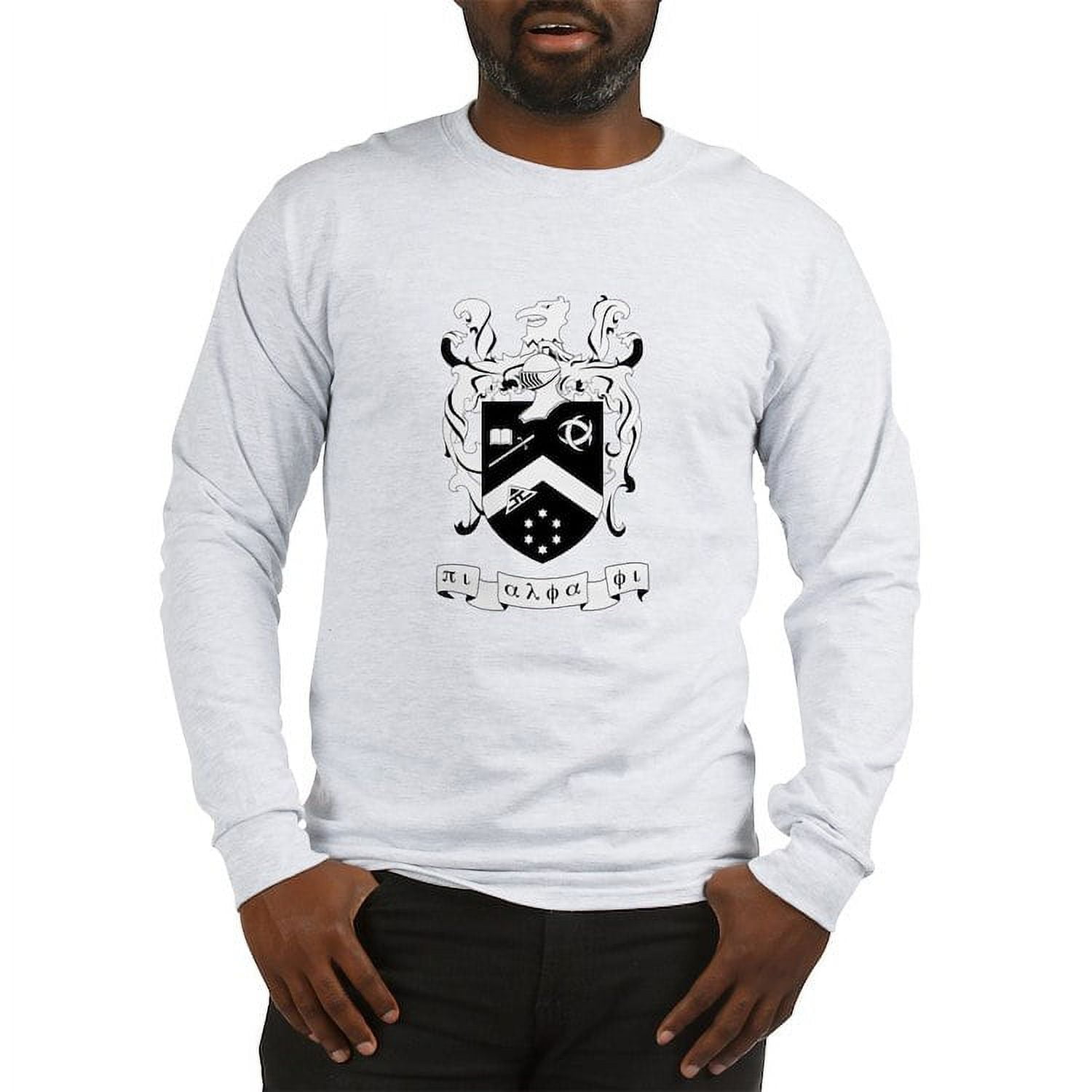 CafePress - Pi Alpha Phi Black And White Crest Long Sleeve T Shirt ...