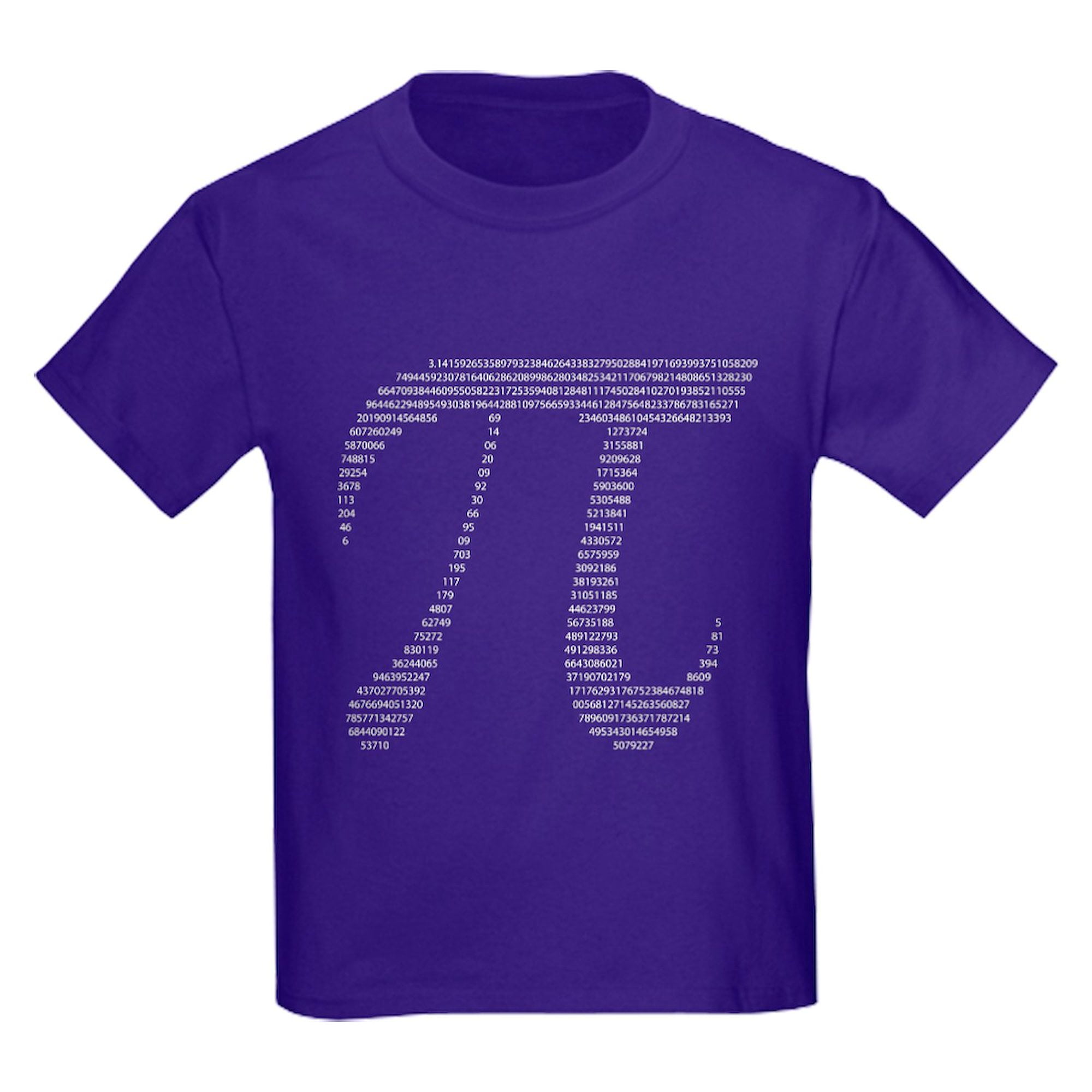 CafePress - Pi Symbol W/ Numbers Kids Dark T Shirt - Dark T-Shirt Kids ...