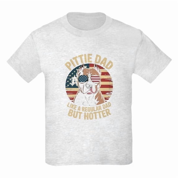 CafePress - Pitbull Dog American Flag Patriotic Dad Fathers Da Kids T ...