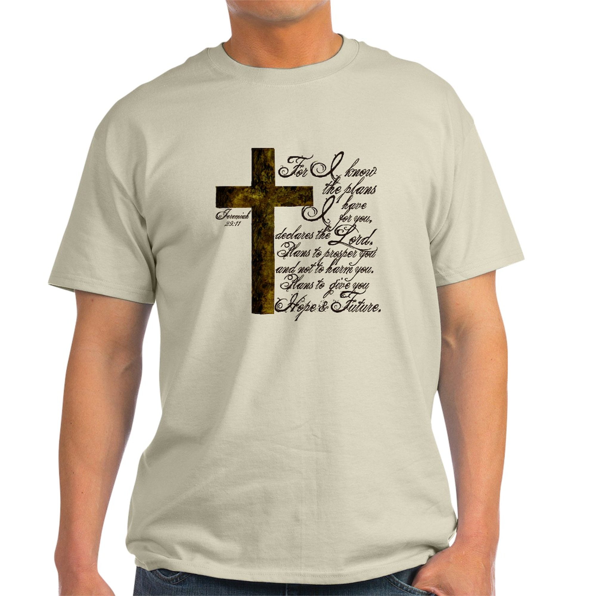 CafePress - Plan Of God Jeremiah 29:11 Light T Shirt - Men's Classic ...