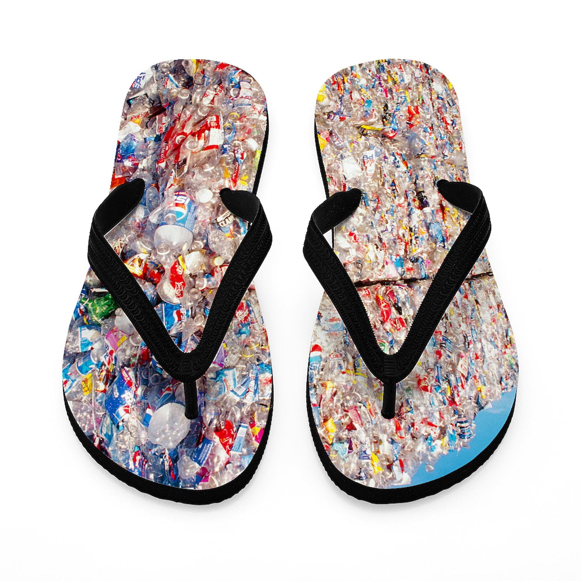 CafePress - Plastic Recycling Flip Flops - Flip Flops, Funny Thong ...