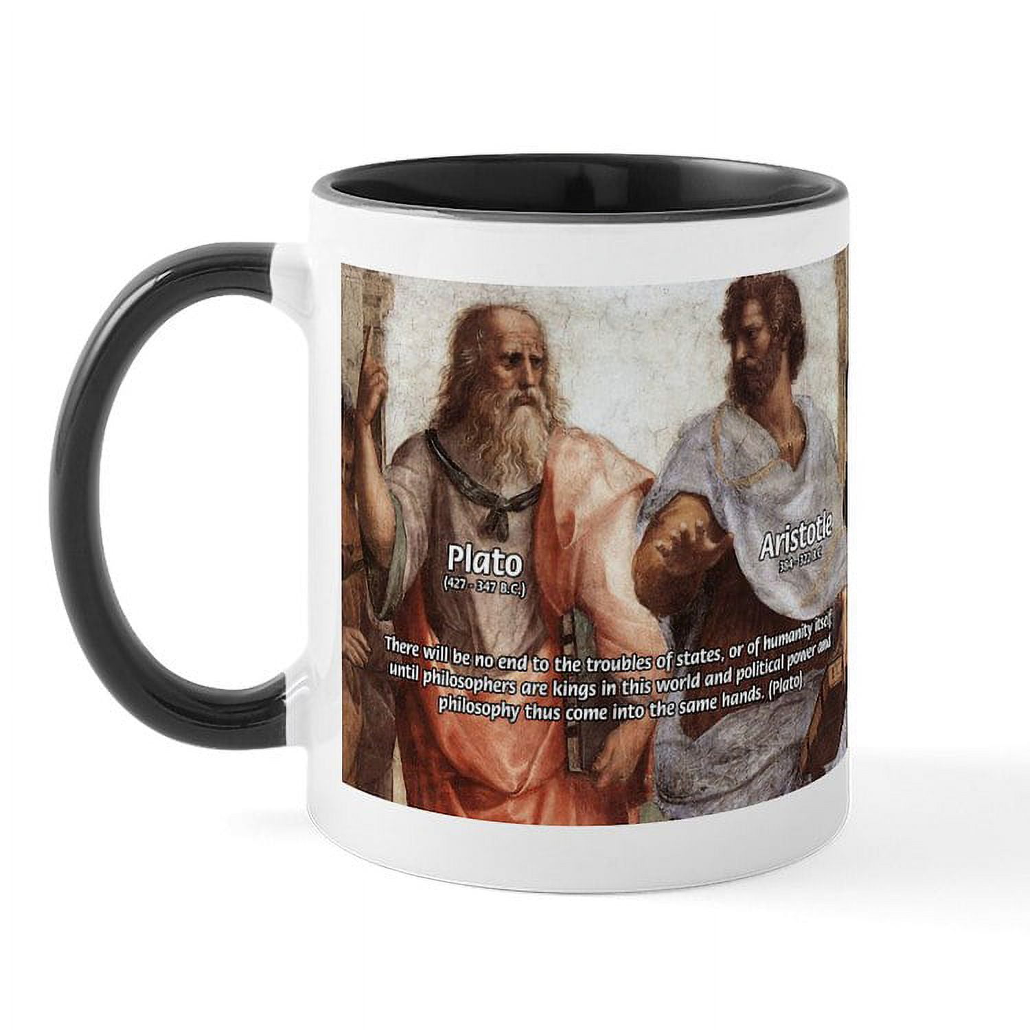 CafePress - Plato Aristotle Philosophy Mug - 11 oz Ceramic Mug ...