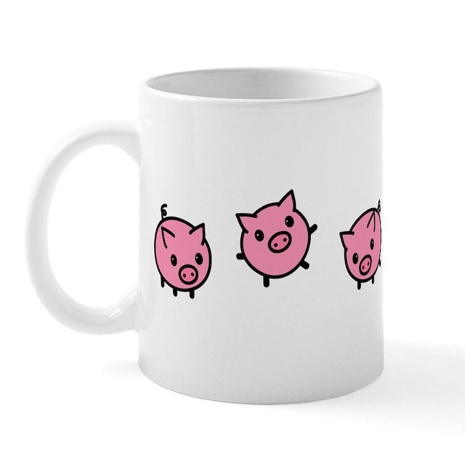 CafePress - Playful Pigs Mug - 11 oz Ceramic Mug - Novelty Coffee Tea ...