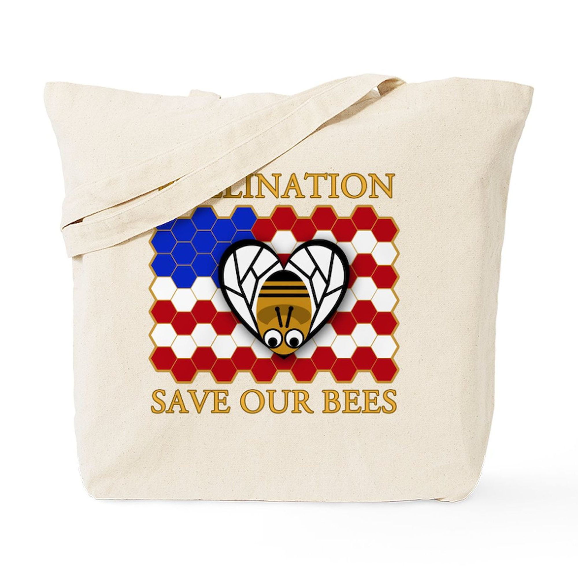 CafePress - Pollination Save Our Bees Tote Bag - Unisex Canvas Tote Bag ...