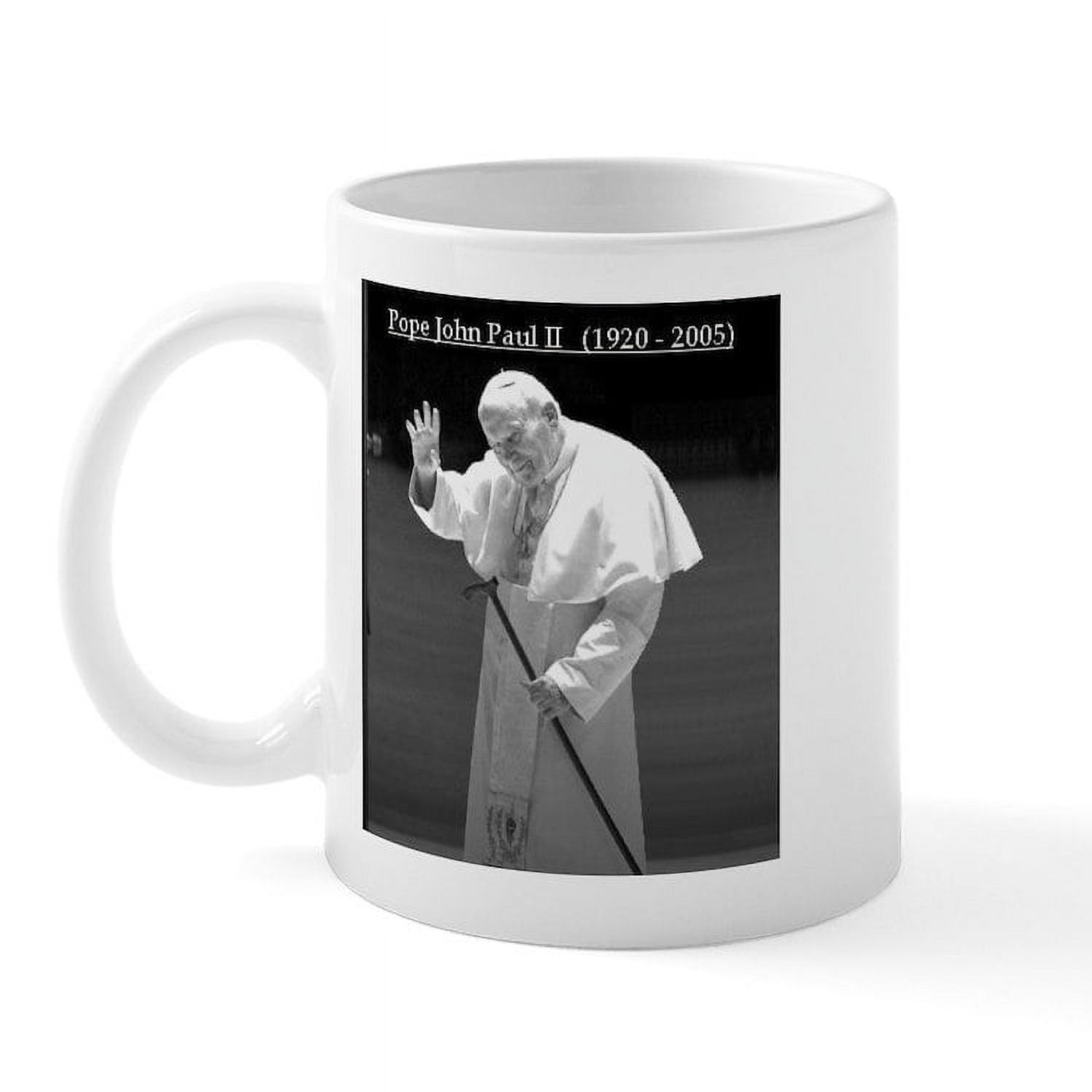 CafePress - Pope John Paul II Mug - 11 oz Ceramic Mug - Novelty Coffee ...