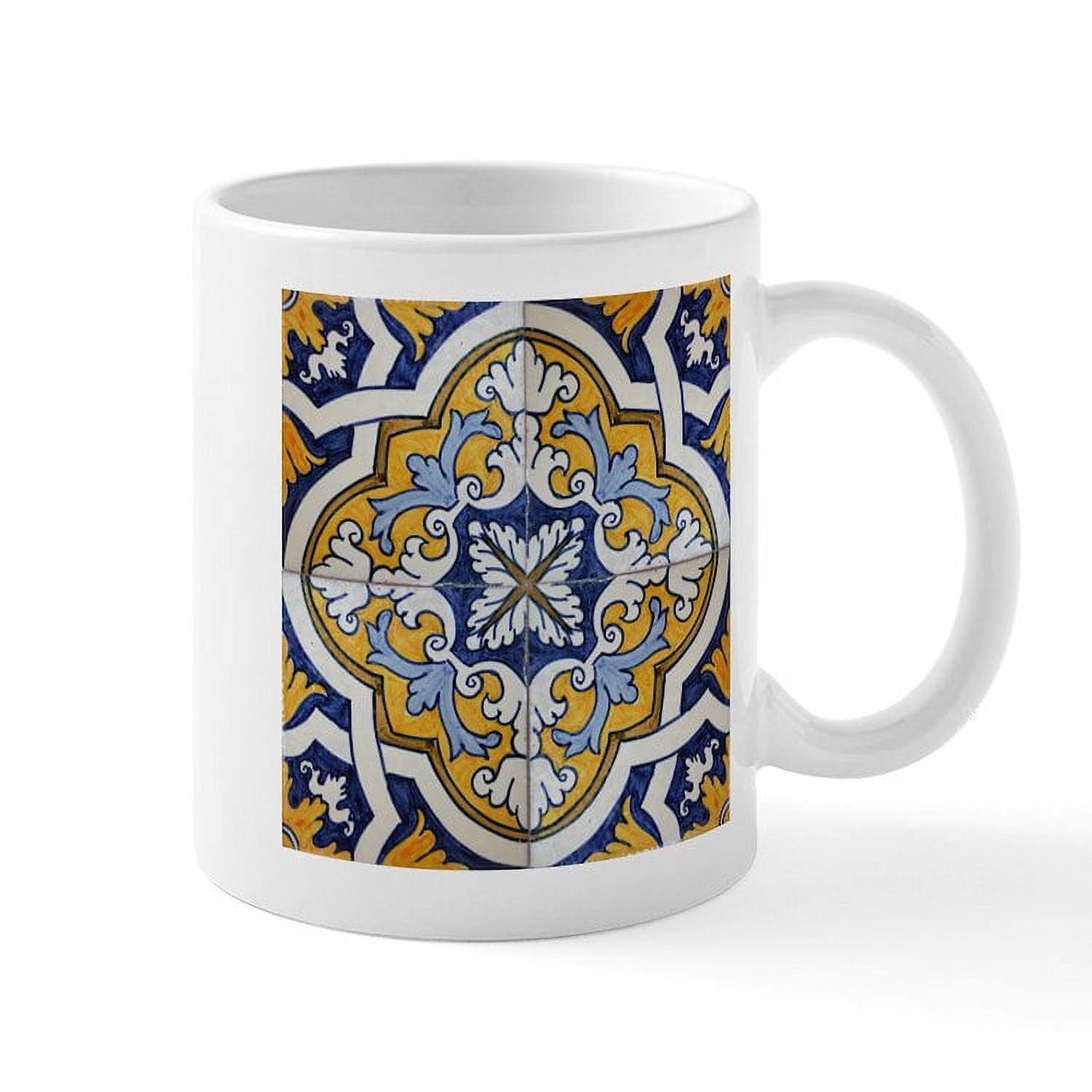 CafePress - Portuguese Tiles Designs Mug - 11 oz Ceramic Mug - Novelty ...