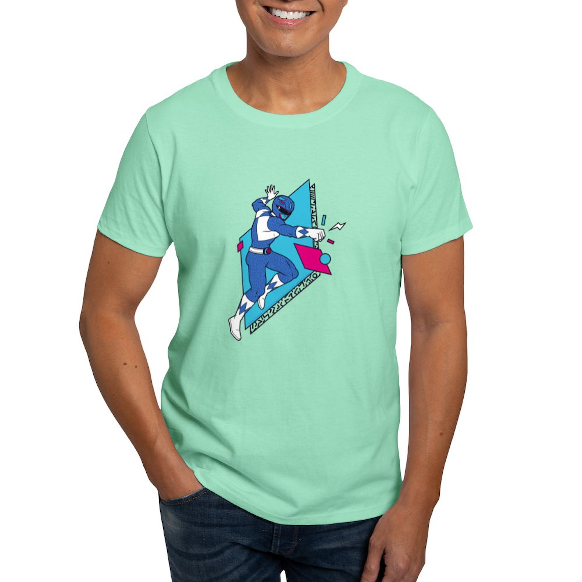 CafePress - Power Rangers Blue Ranger Punc Men's Value T Shirt - Men's ...