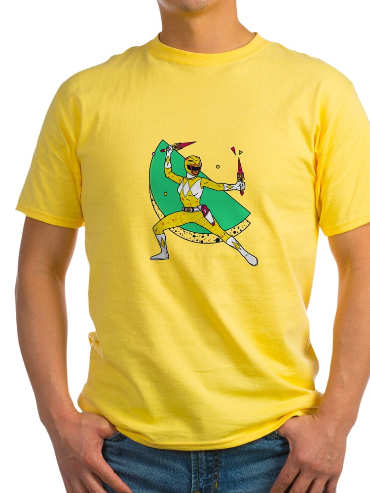 CafePress - Power Rangers Yellow Ranger Wi Men's Value T Shirt - Light ...