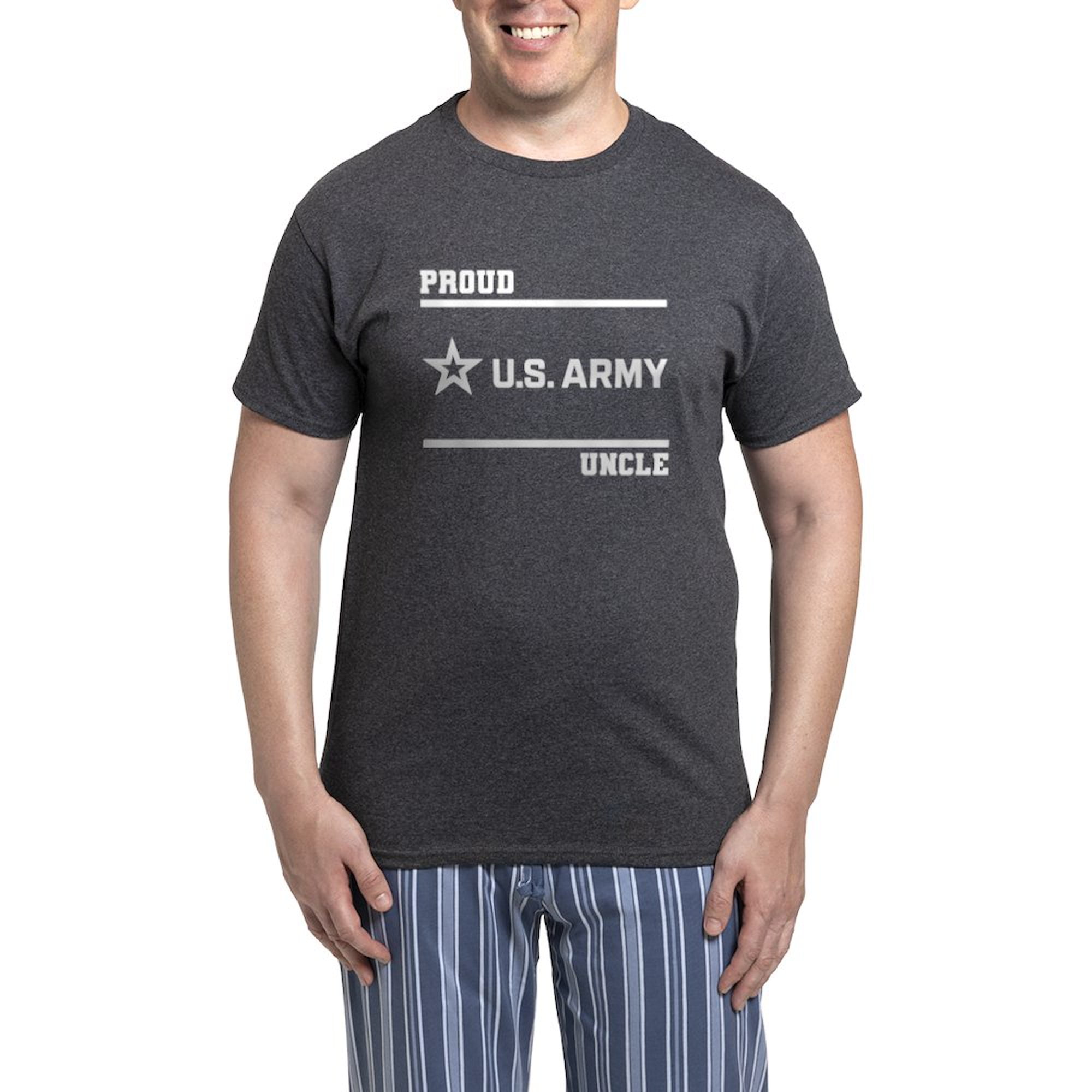 CafePress - Proud Army Uncle White - Men's Loose Fit, Cotton - 2 Piece ...
