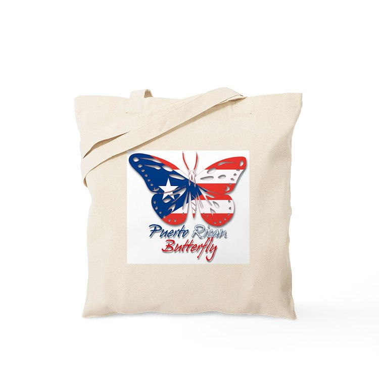 CafePress - Puerto Rican Butterfly Tote Bag - Unisex Canvas Tote Bag ...