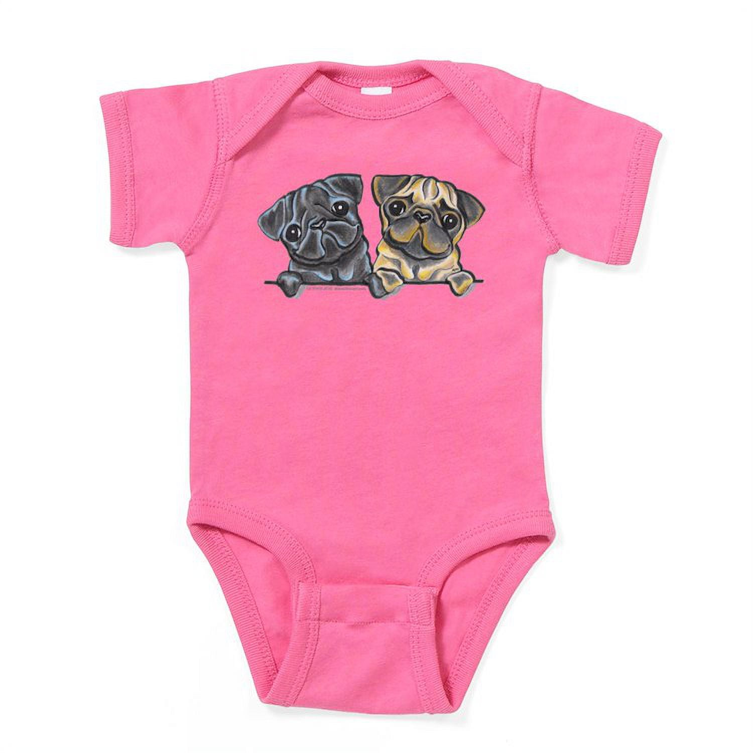CafePress - Pug Pals - Cute Infant Bodysuit Baby Romper - Size Newborn ...