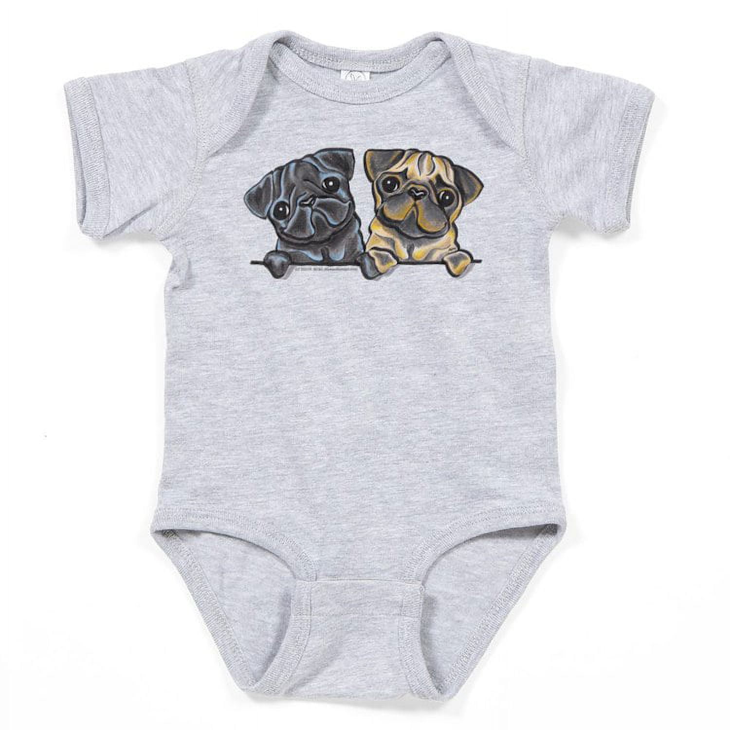 CafePress - Pug Pals - Cute Infant Bodysuit Baby Romper - Size Newborn ...