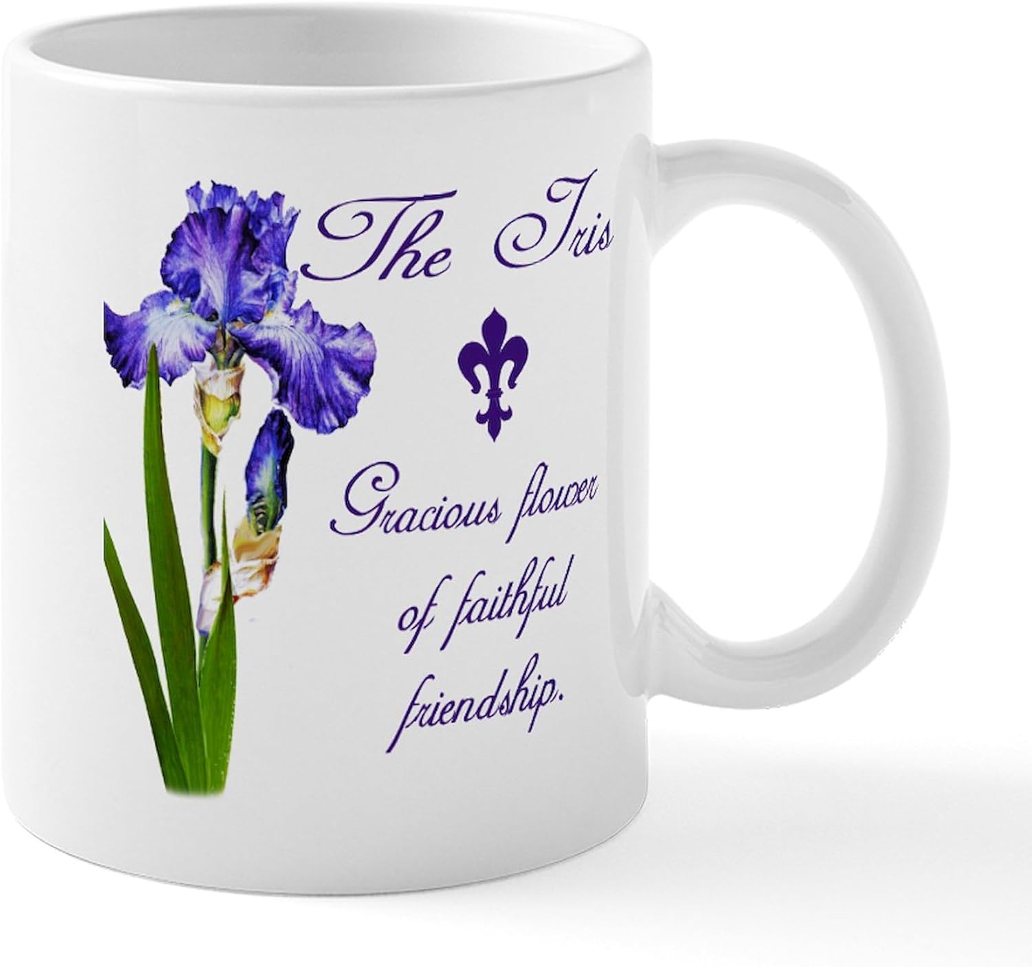 CafePress Purple Iris Mug 11 oz (325 ml) Ceramic Coffee Mug - Walmart.com
