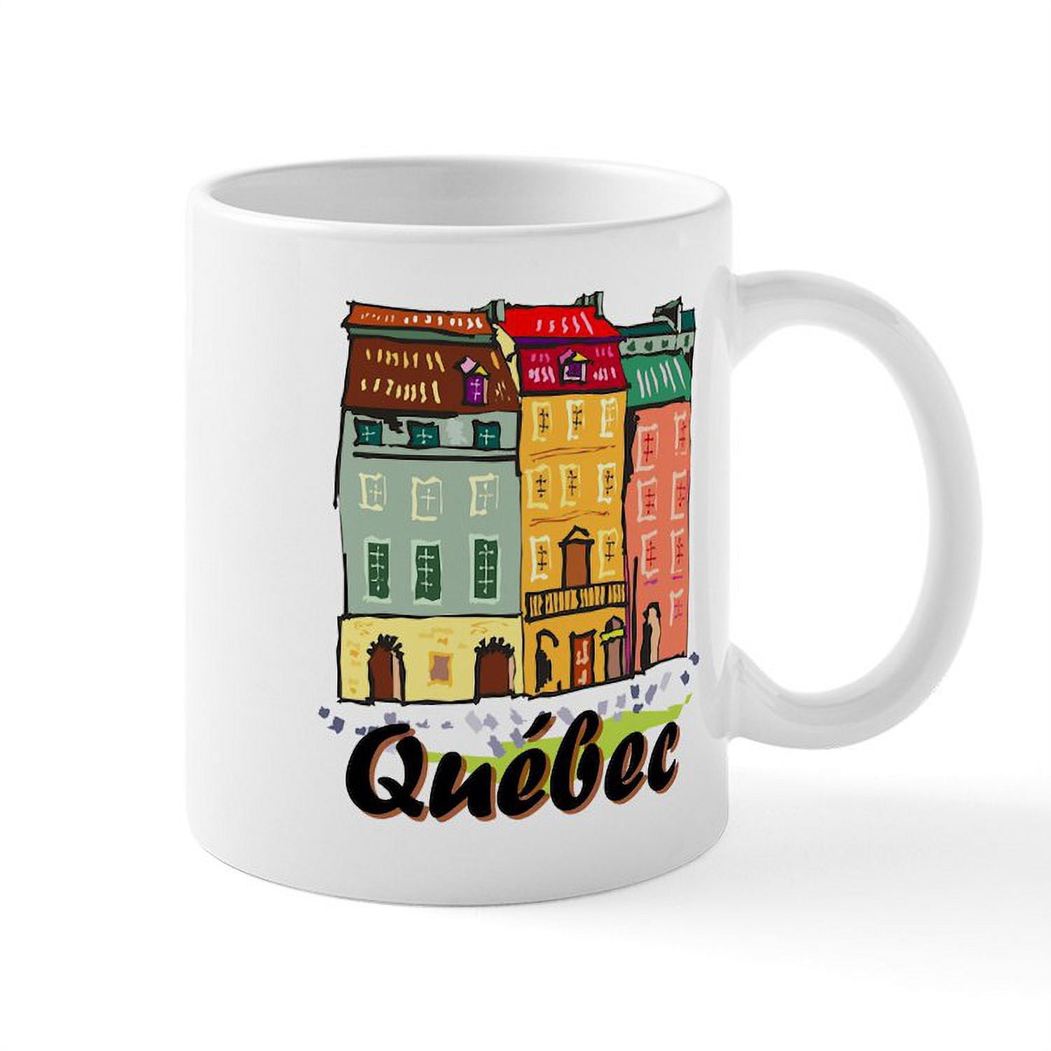 CafePress - Quebec City Mugs - 11 oz Ceramic Mug - Novelty Coffee Tea ...