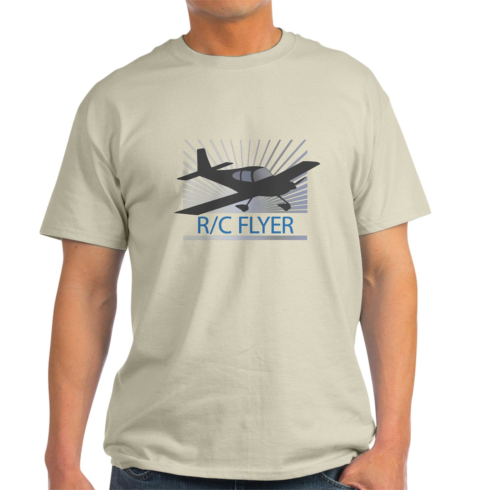 CafePress - RC Flyer Low Wing Airplane Light T Shirt - Men's Classic ...