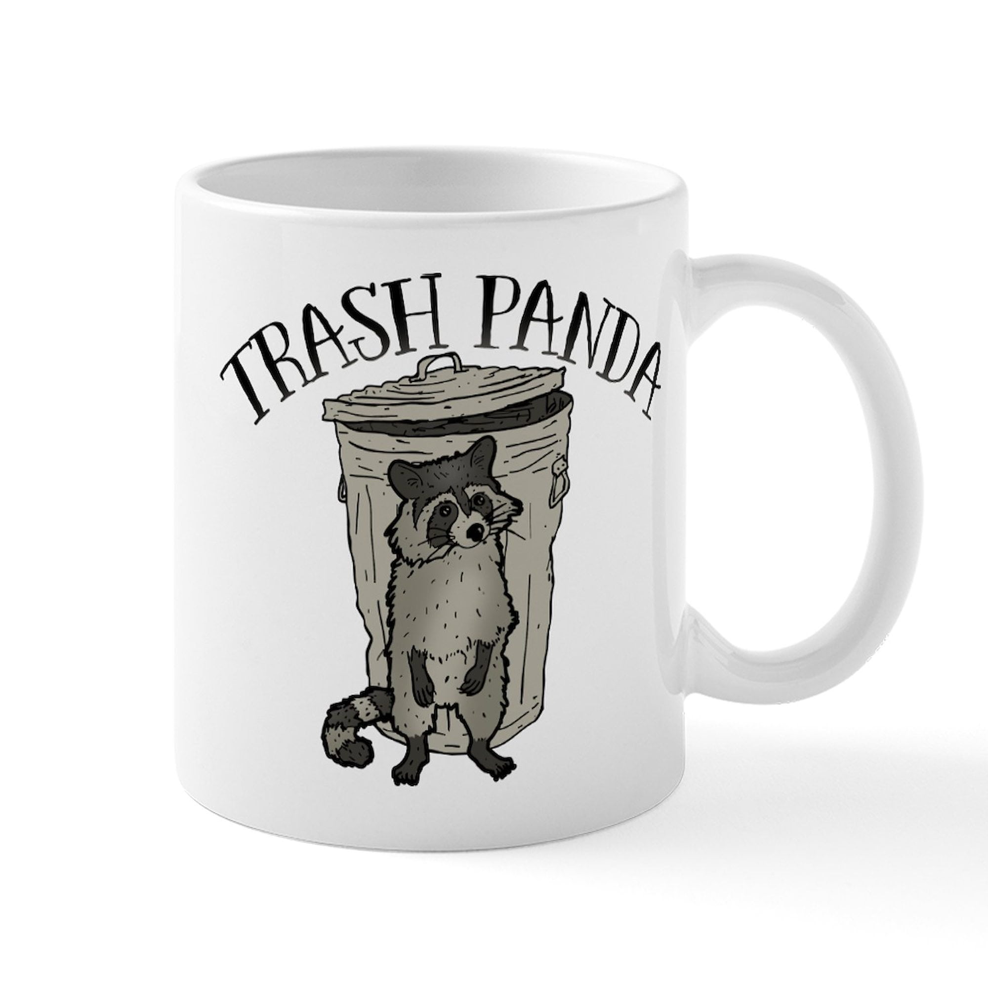 CafePress - Raccoon Trash Panda Mugs - 11 oz Ceramic Mug - Novelty ...