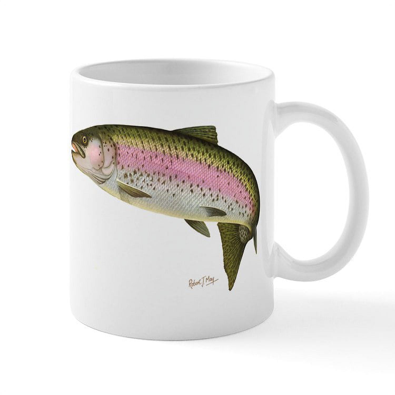 CafePress - Rainbow Trout Mug - 11 oz Ceramic Mug - Novelty Coffee Tea ...