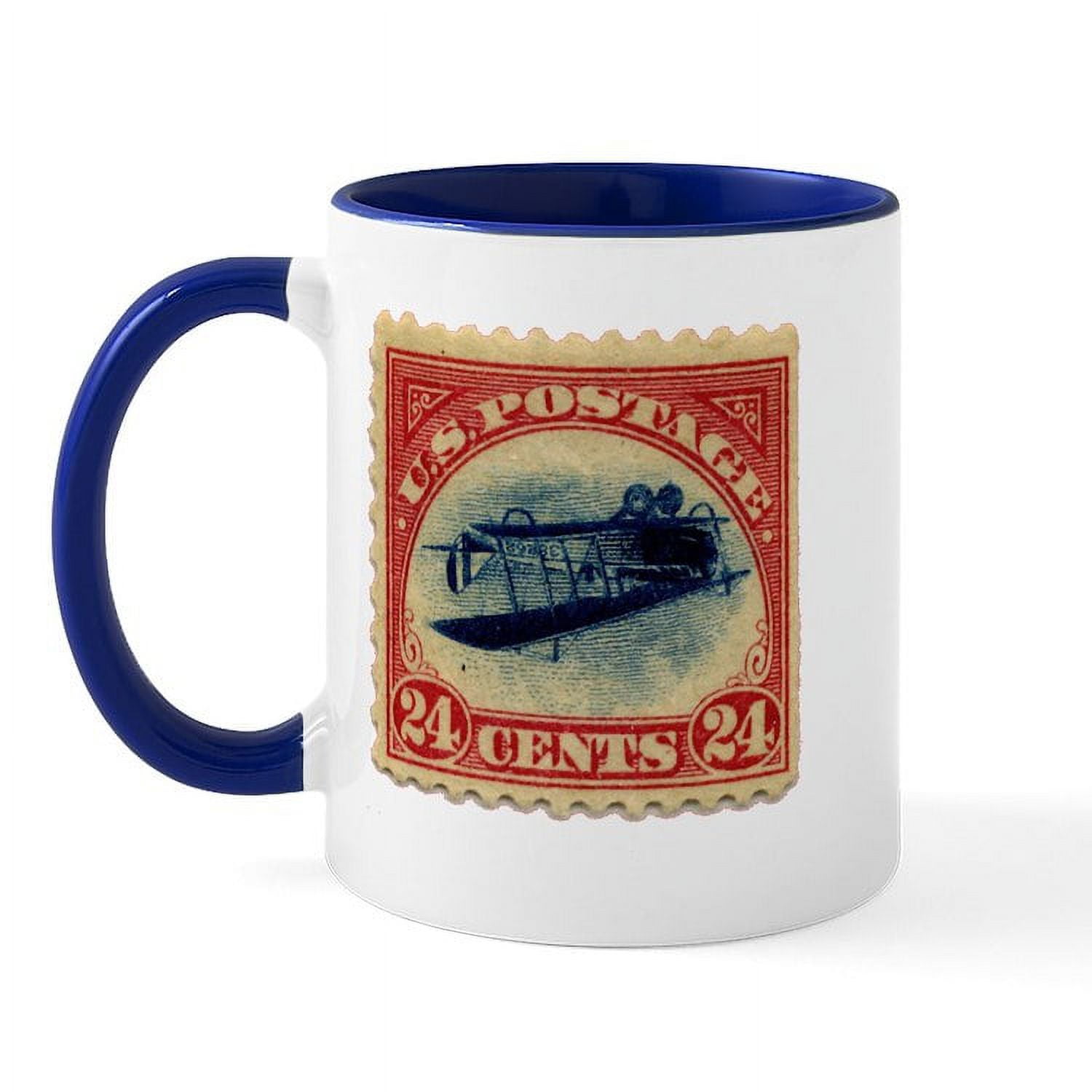 CafePress - Rare Inverted Jenny Stamp Mug - 11 oz Ceramic Mug - Novelty ...