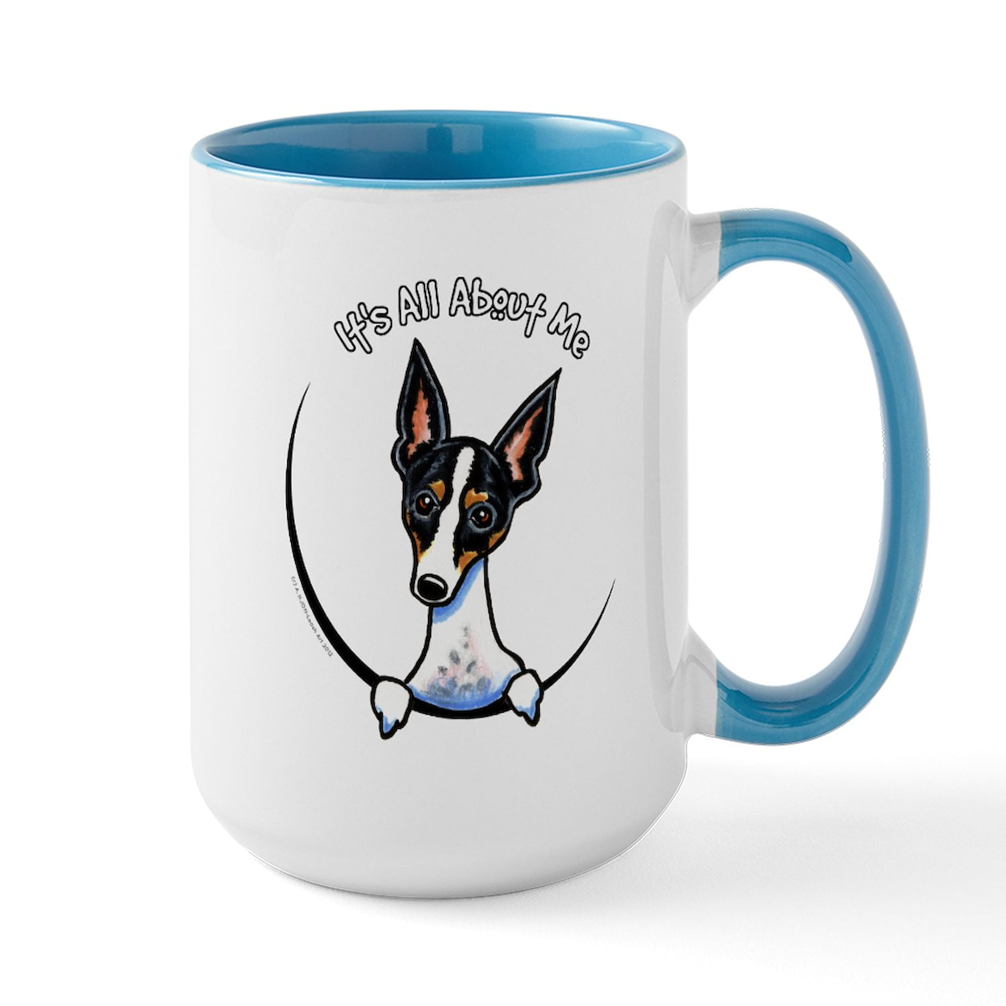 CafePress - Rat Terrier IAAM Large Mug - 15 oz Ceramic Large White ...