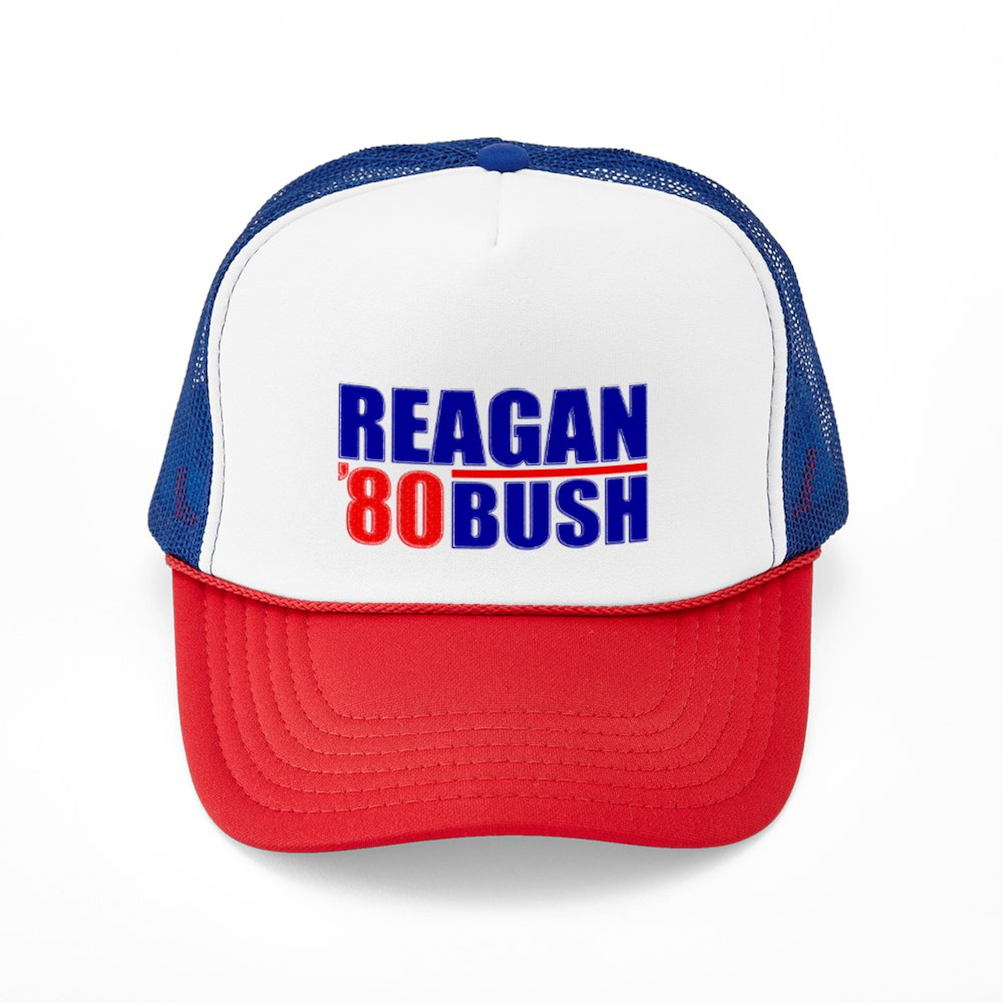 CafePress - Reagan/Bush '80 - Adjustable Unisex Printed Trucker Hat ...