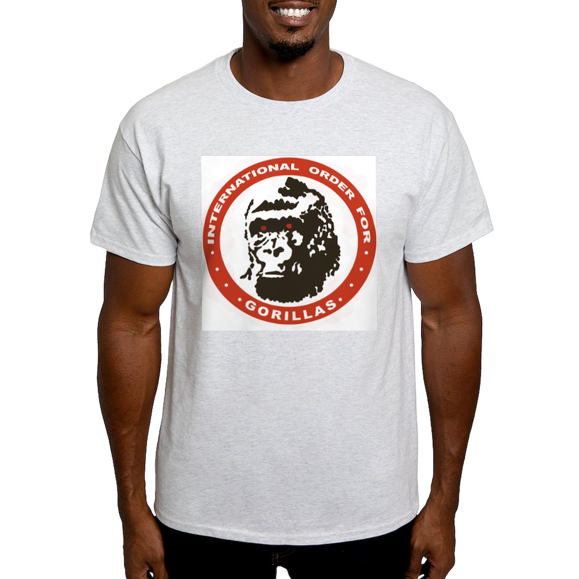 CafePress - Real Genius: Intl Order For Gorillas Light Shirt - Men's ...