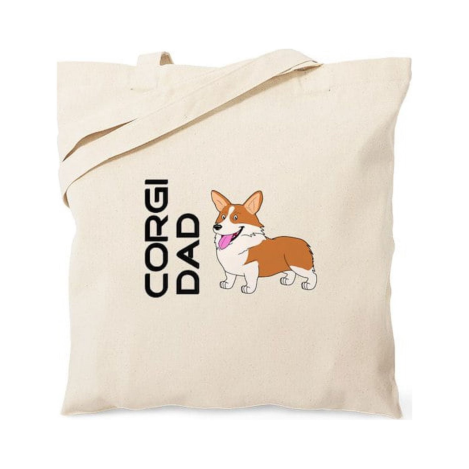CafePress - Red And White Corgi Dad Tote Bag - Unisex Canvas Tote Bag ...