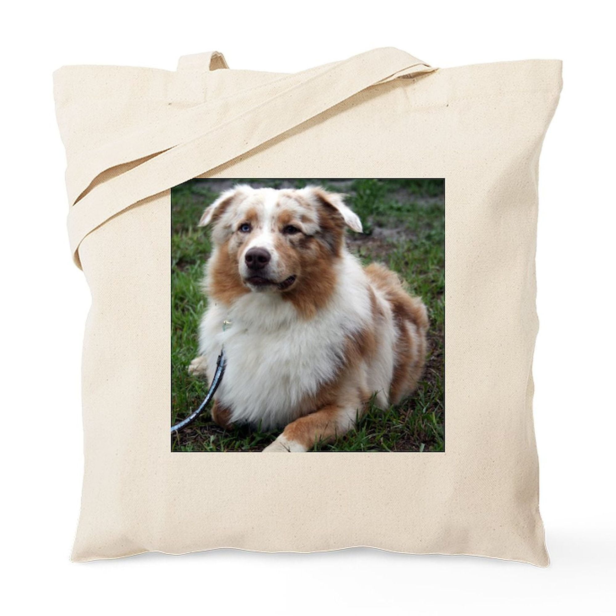CafePress - Red Merle Aussie Tote Bag - Unisex Canvas Tote Bag, Beige ...