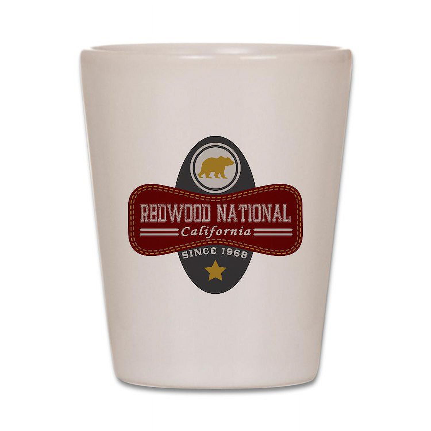 CafePress - Redwood Natural Marquis - White Shot Glass, Unique and ...