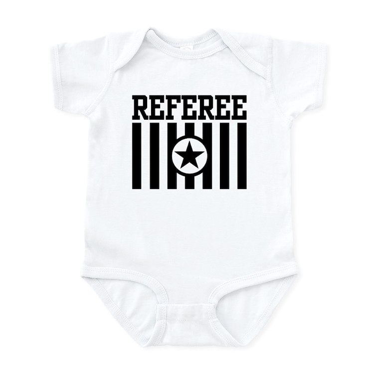 CafePress - Referee Infant Bodysuit - Baby Light Bodysuit, Size Newborn ...