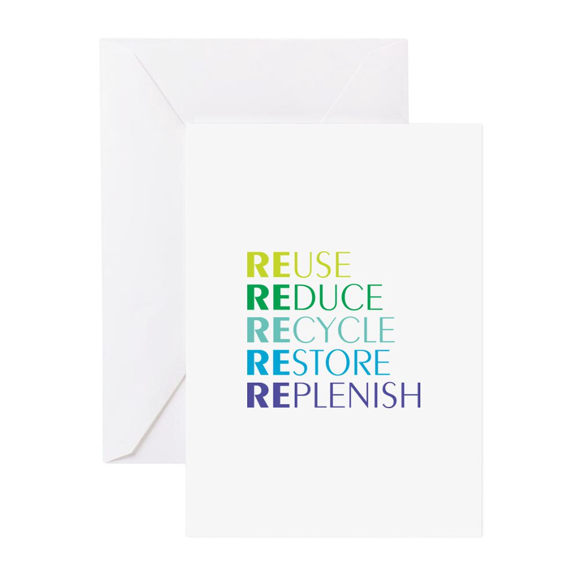 CafePress - Replenish Greeting Cards - Greeting Cards (Pk of 10) Glossy ...