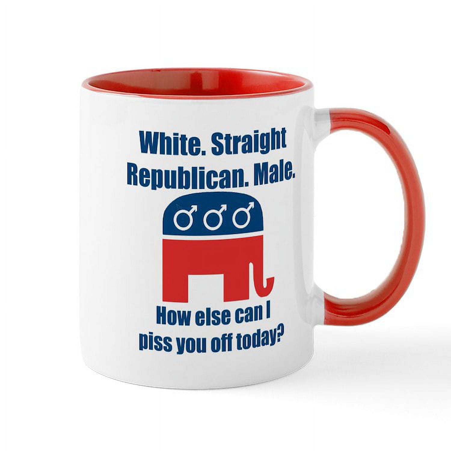 CafePress - Republican Male Large Mug - 11 oz Ceramic Mug - Novelty ...