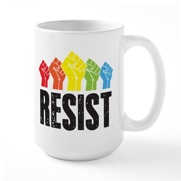 CafePress - Mommy Strong Large Mug - 15 oz Ceramic Large White Novelty ...