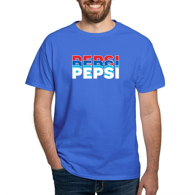 CafePress - Retro Repeated Pepsi Men's Value T Shirt - Men's Classic ...