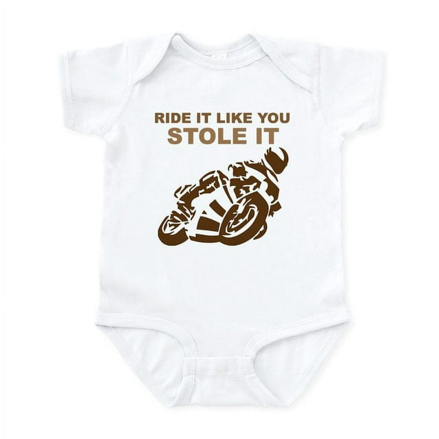 CafePress - Ride It Like You Stole It Moto Infant Bodysuit - Baby Light Bodysuit, Size Newborn ...